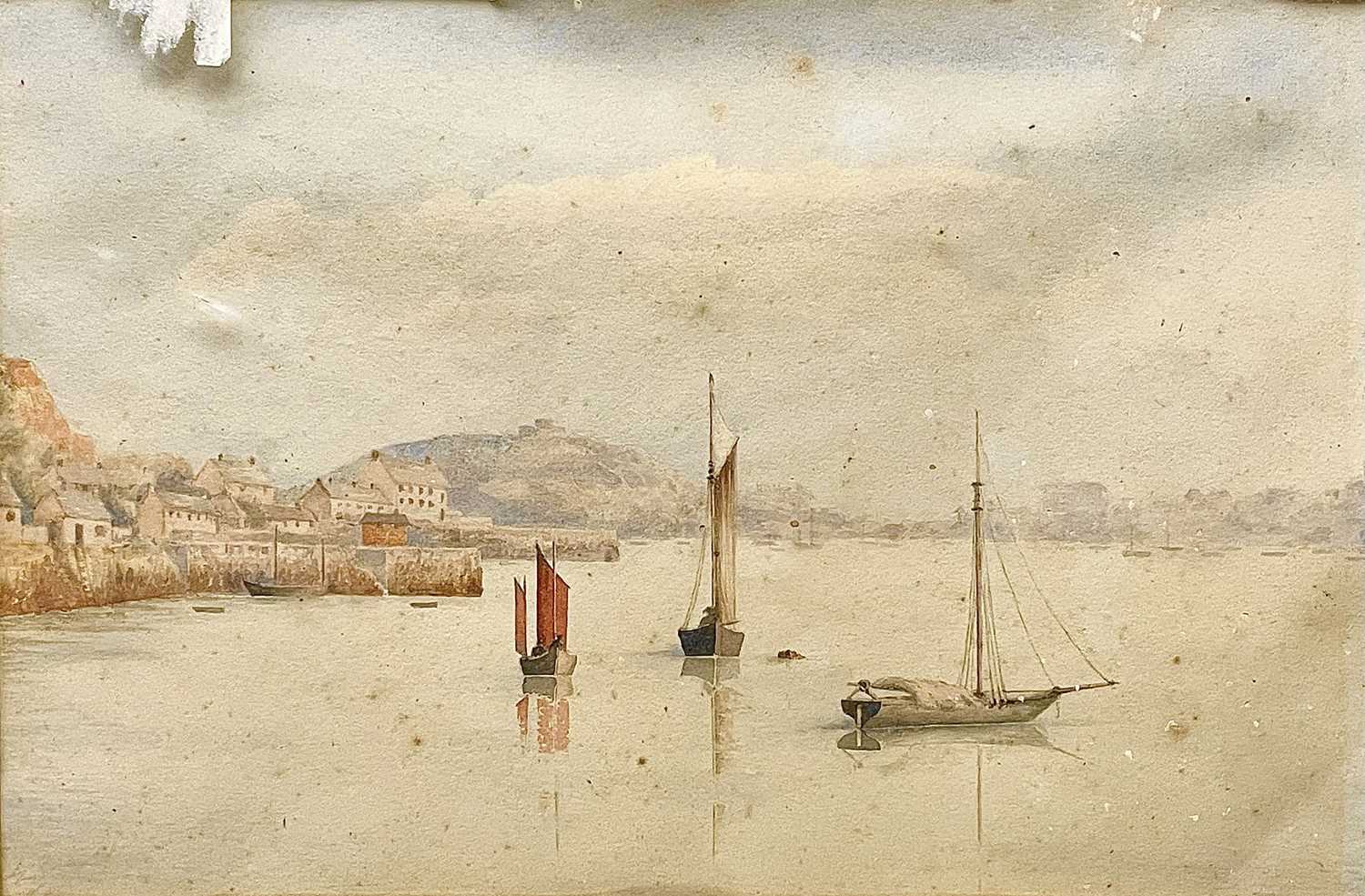 Lot 564 - Falmouth 19th Century Watercolour Initialled