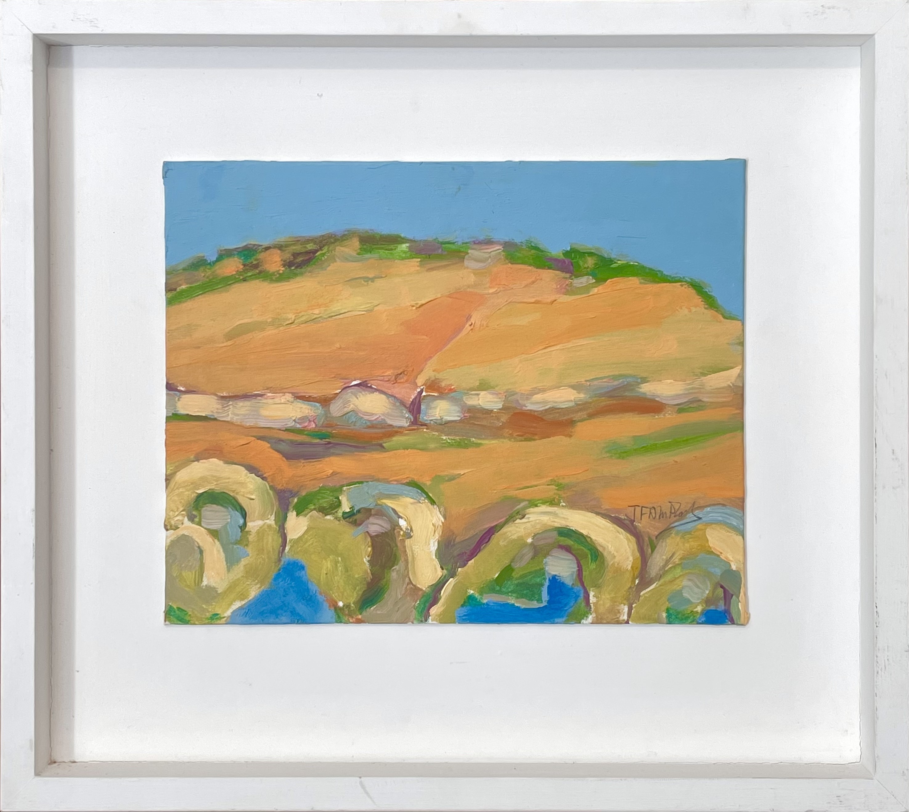 Lot 136 - Jim WHITLOCK (1944) Hot Hillside Menorca Oil