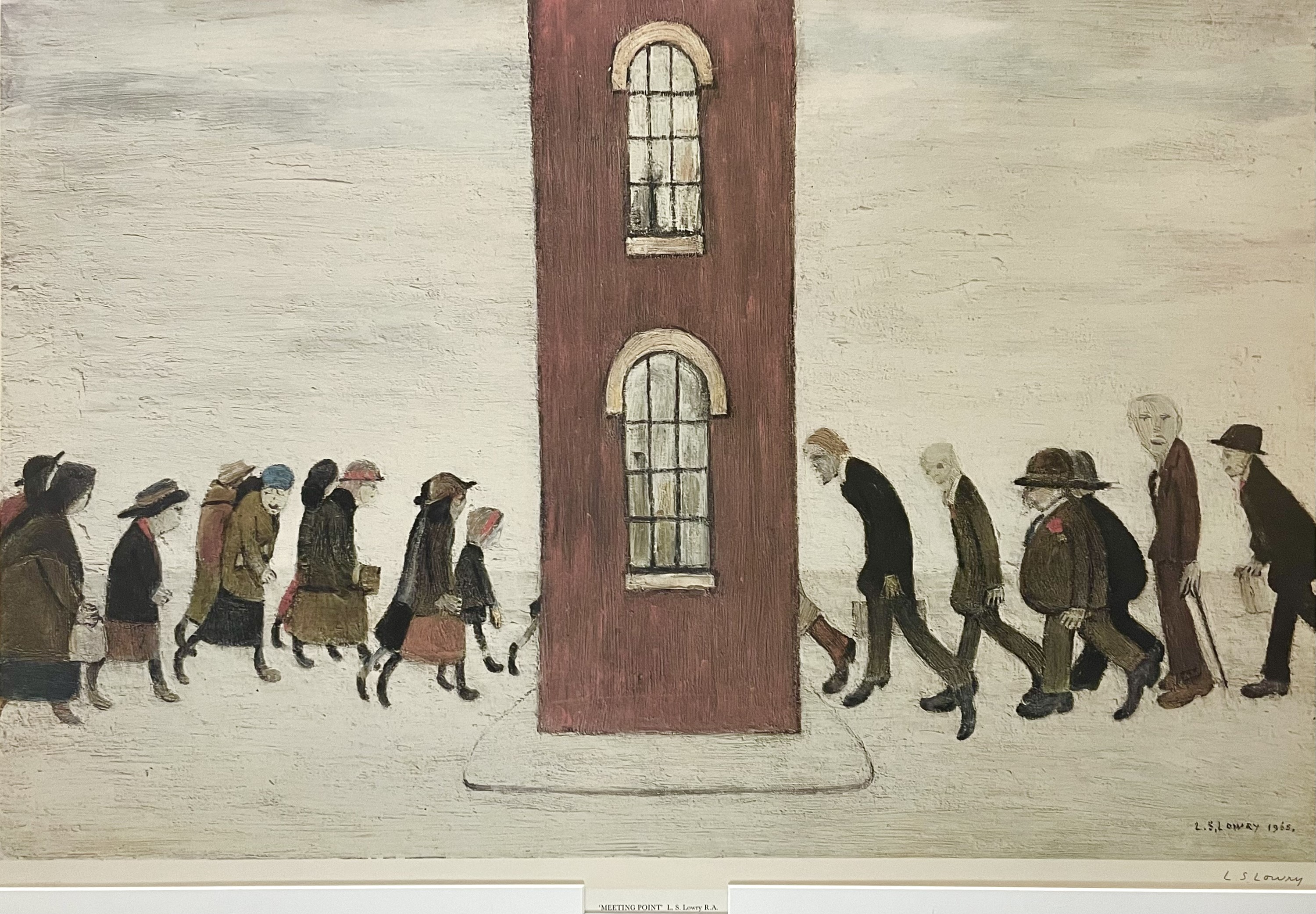 Lot 528 - L. S. LOWRY R.A (1887-1976) Meeting Point