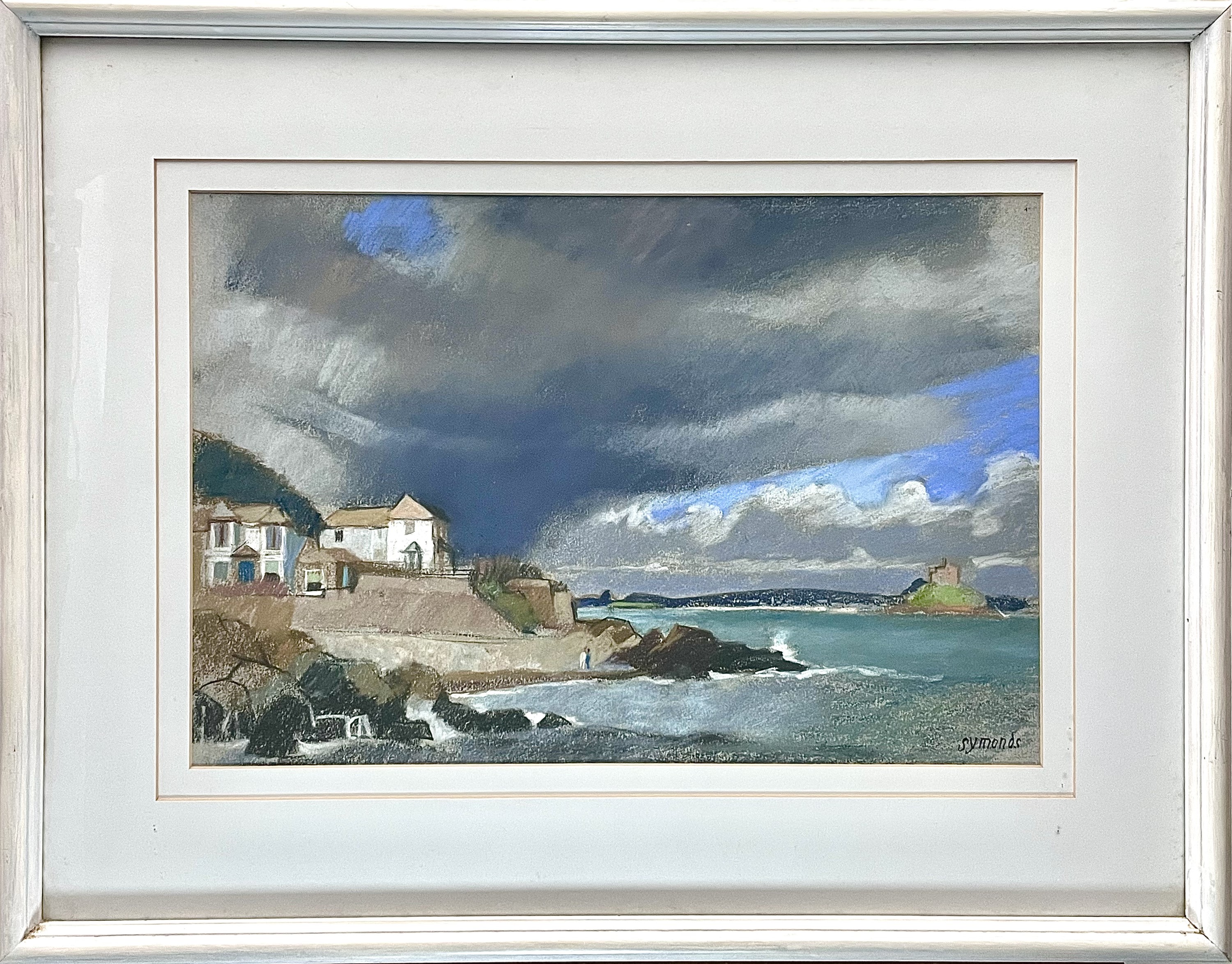 Lot 173 - Ken SYMONDS (1927-2010) Mousehole Pastel on