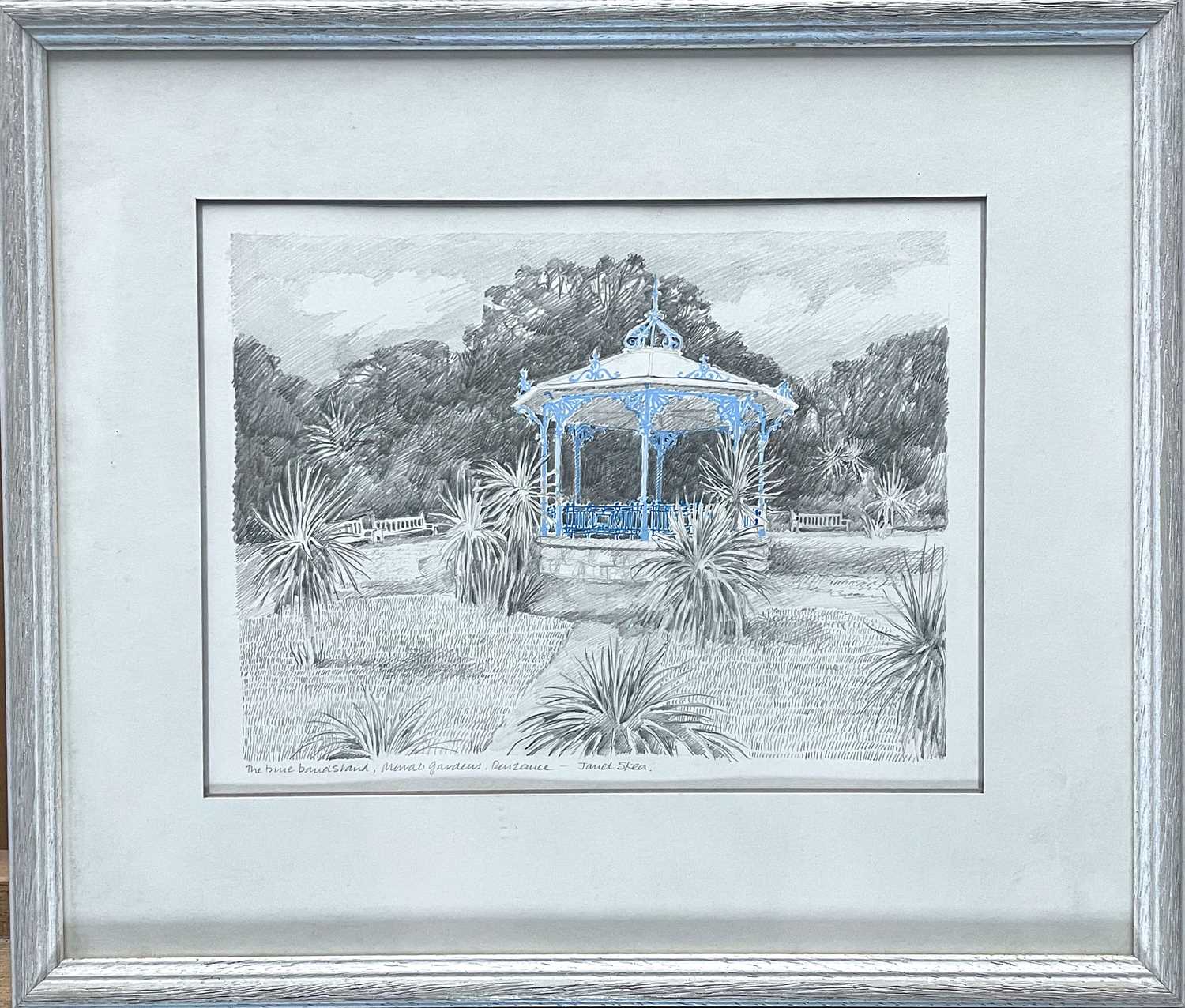 Lot 147 - Janet SKEA (1947) The Blue Bandstand, Morrab