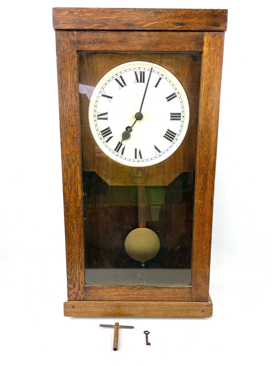 Lot 1711 - A Gledhill-Brook oak case glazed time