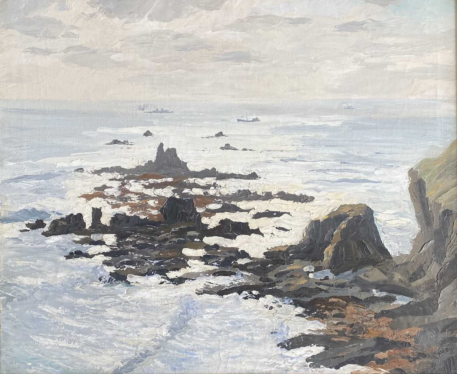 Lot 442 - Hugh E. RIDGE (1899-1976) The Lizard Oil on