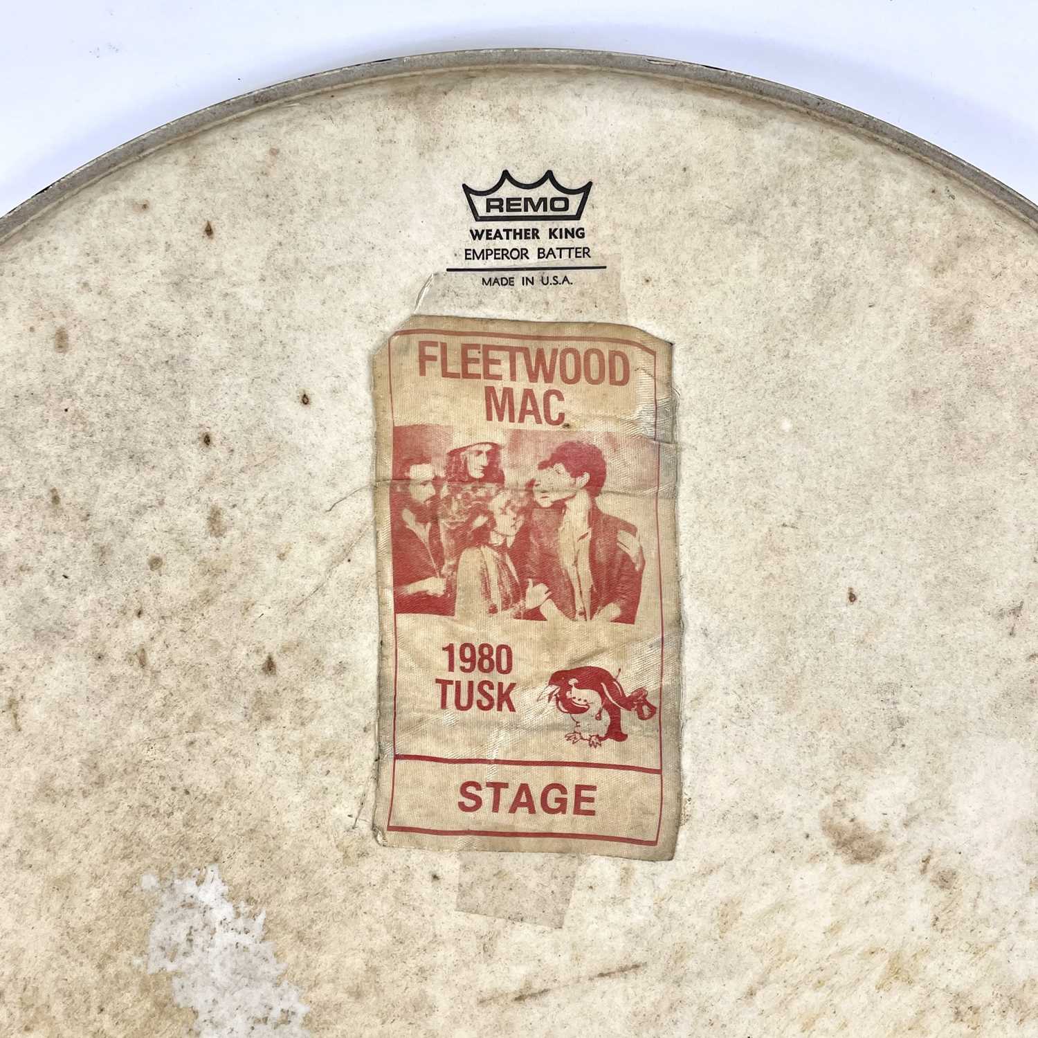 Lot 164 - FLEETWOOD MAC. A 'Mick Fleetwood' drum head