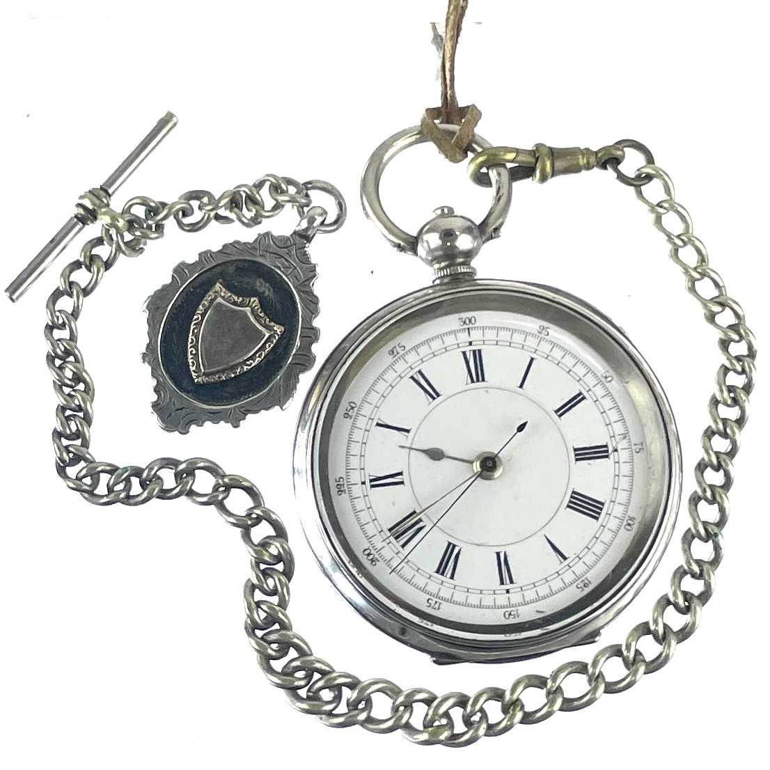 Lot 377 - A 935 silver centre seconds chronometer,