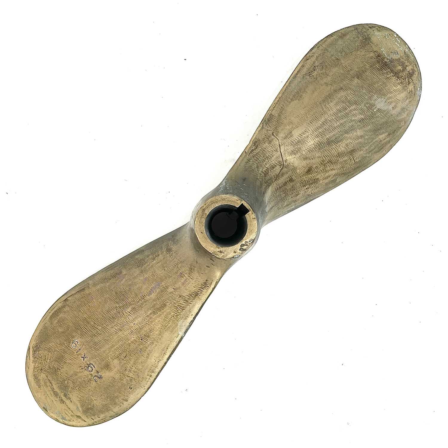 Lot 82 - A large maritime Kelvin bronze propeller,