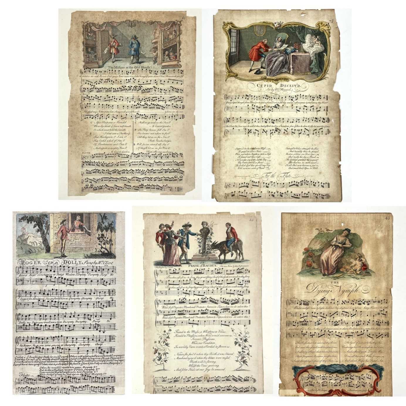 Lot 414 - Engraved Sheet Music.