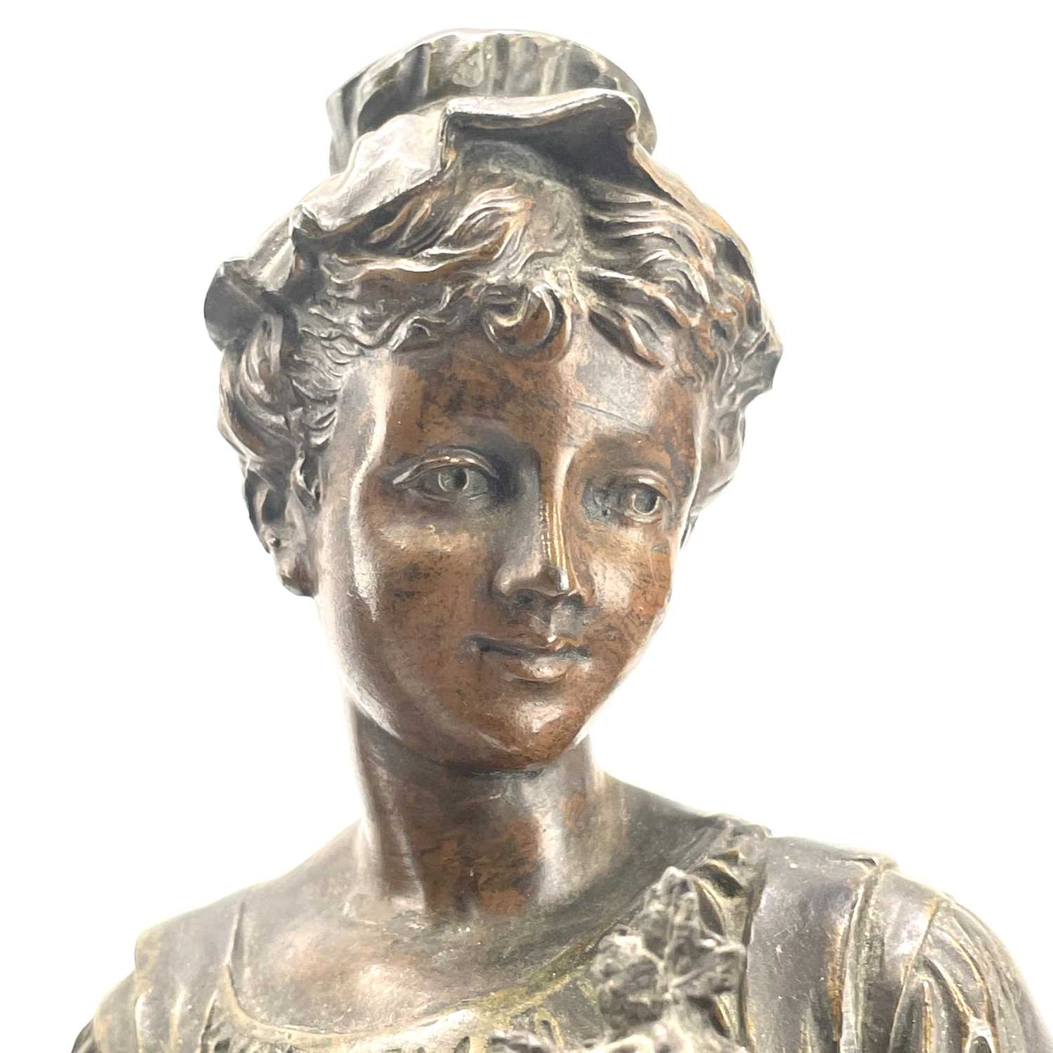 Lot 237 - A pair of French spelter figures, circa 1890,