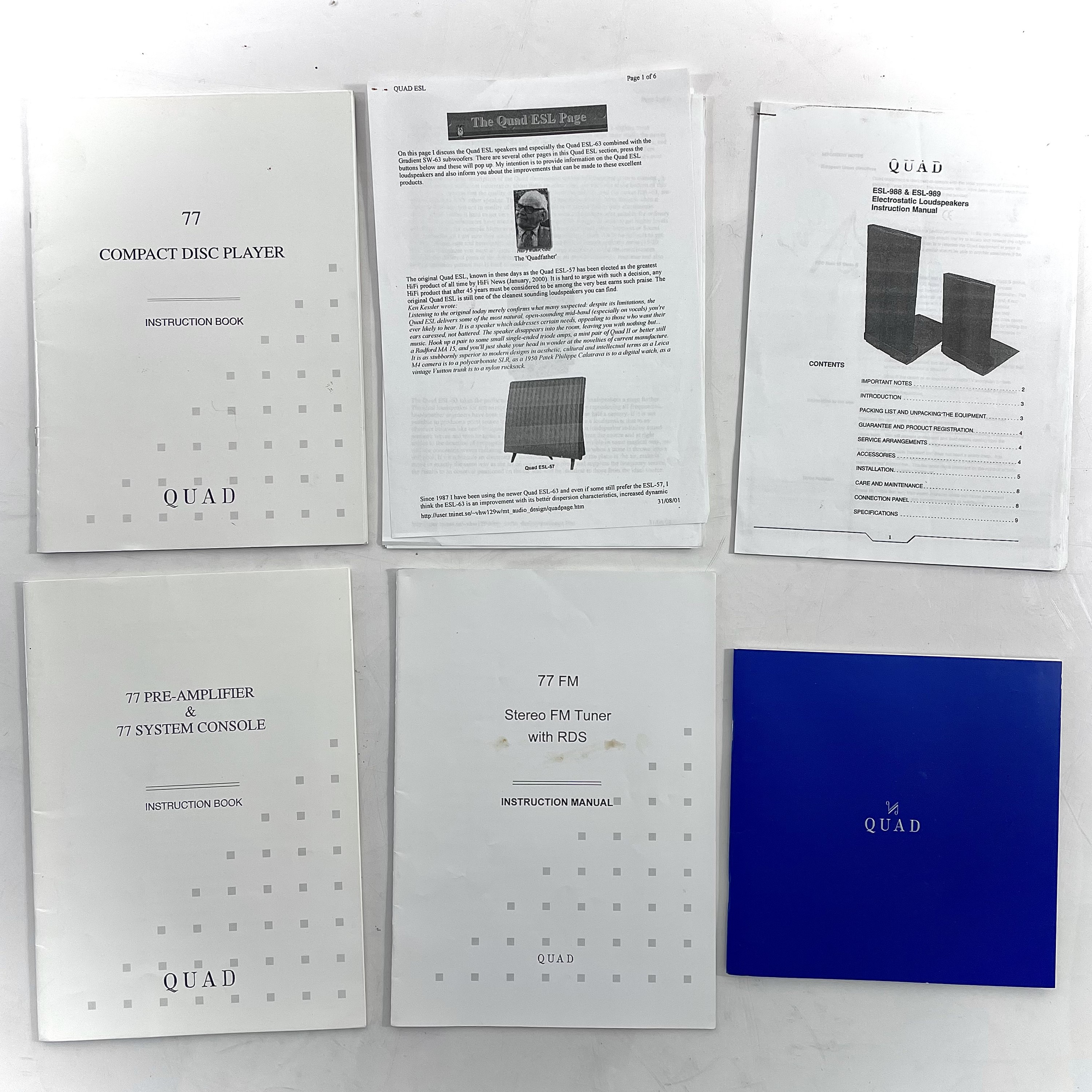 Lot 17 - QUAD 77 Series.