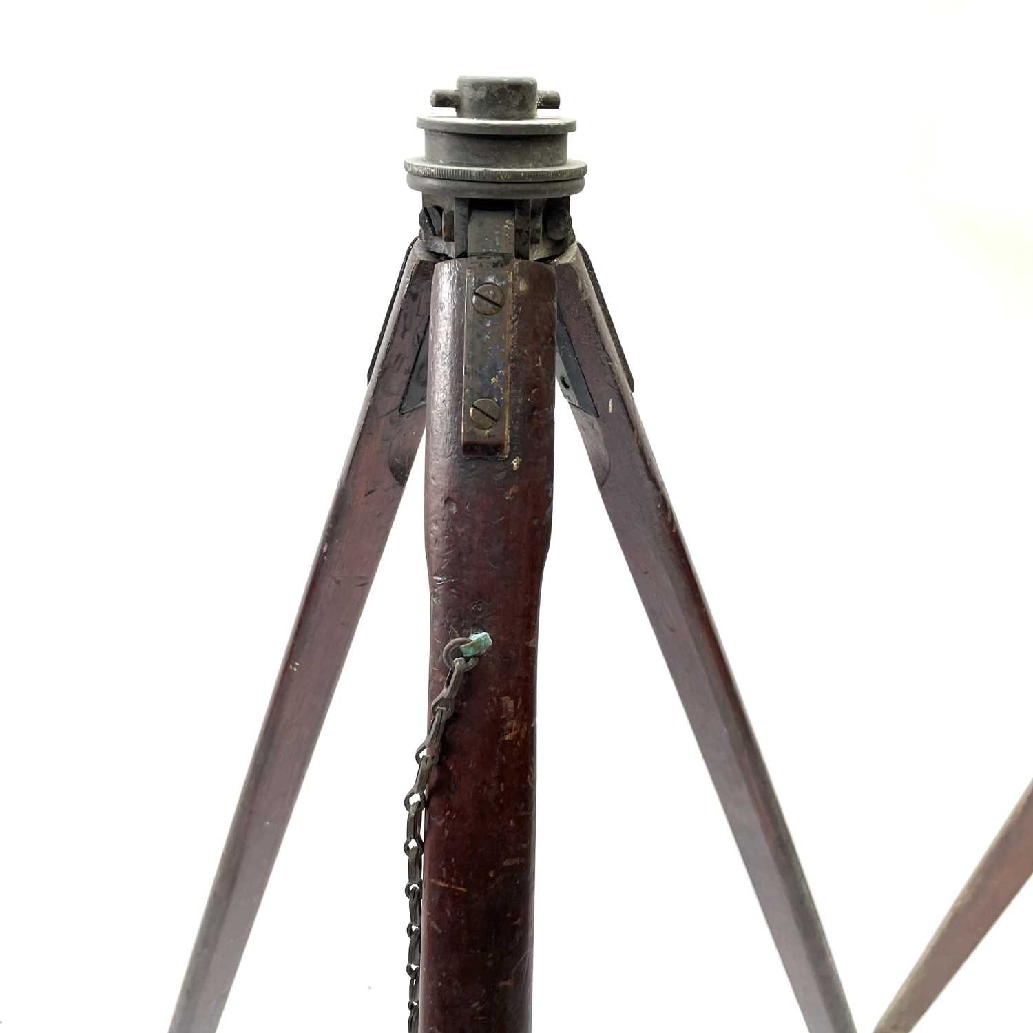 Lot 388 - An early 20th century theodolite tripod