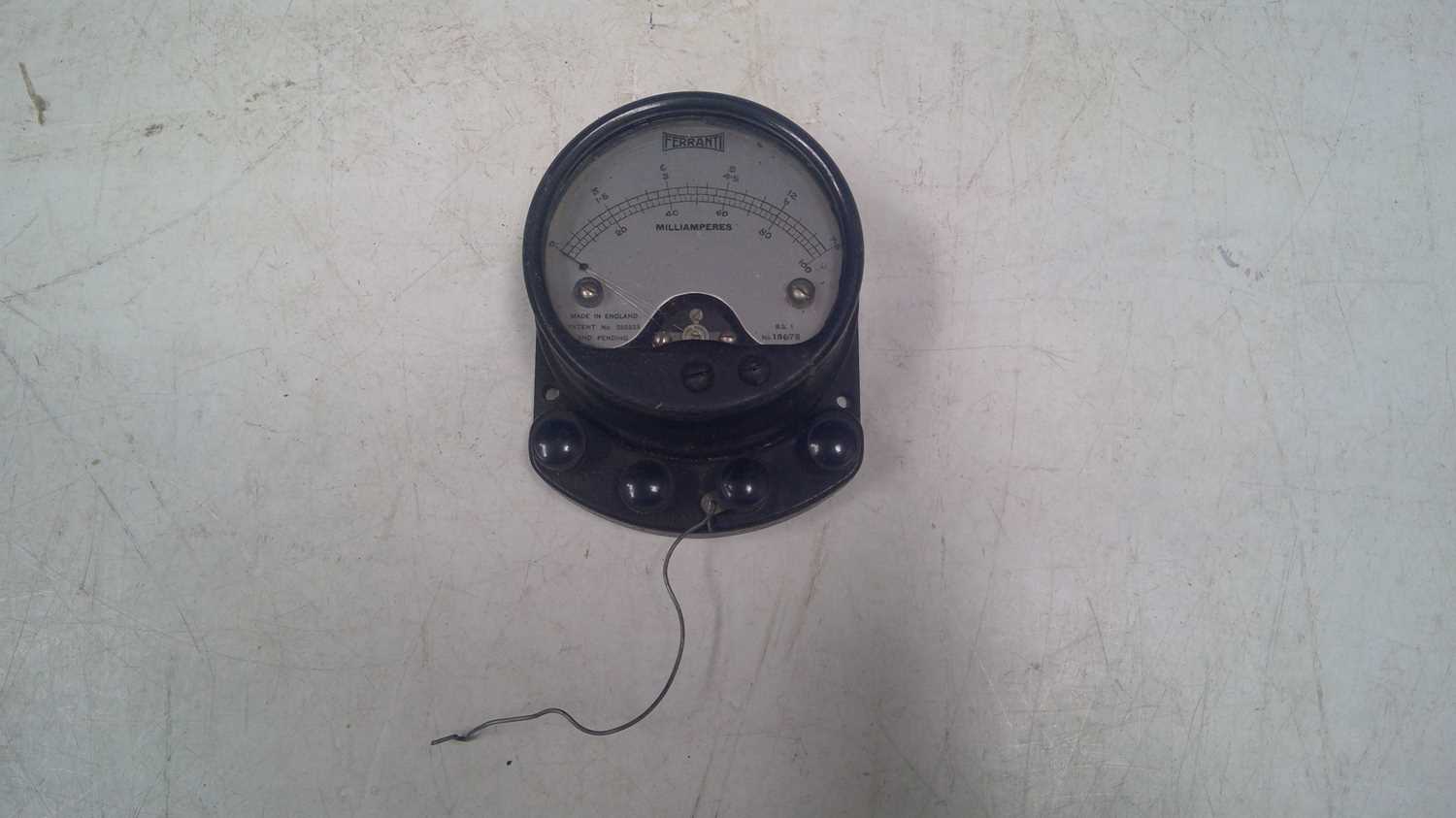 Lot 56 - Two vintage Ferranti, Milliamp Meters.