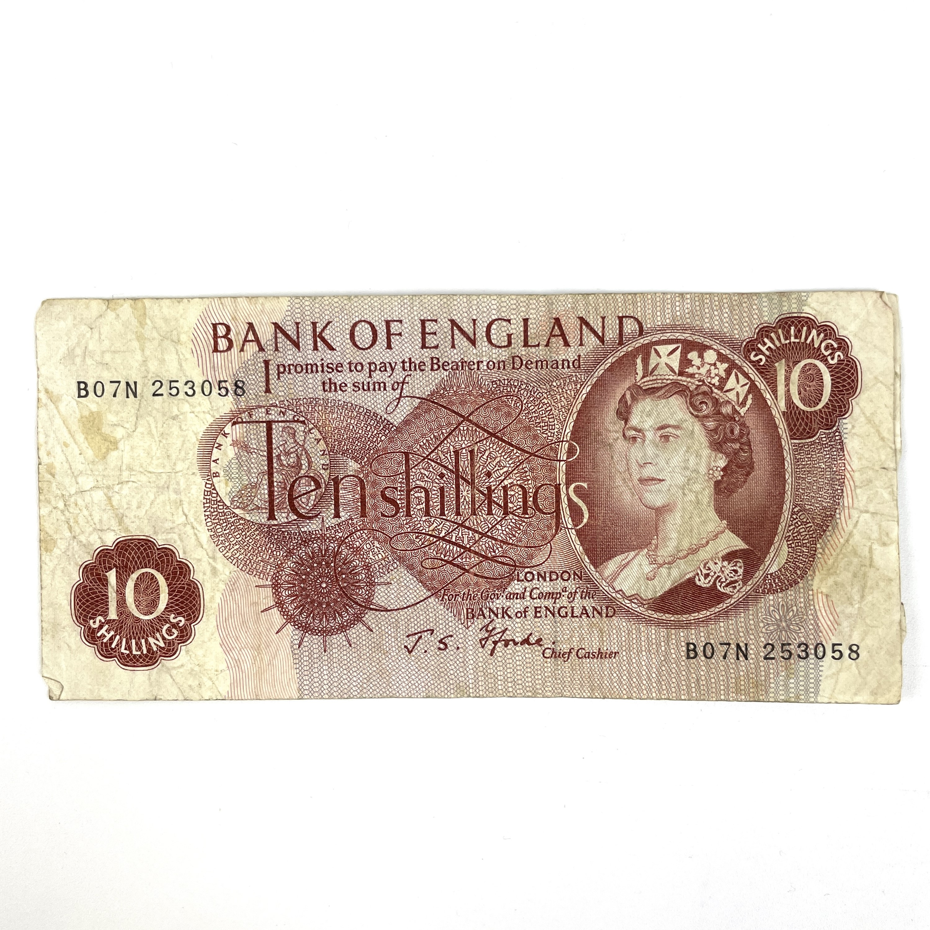 Lot 243 - Great Britain 10 Shilling and £1 Bank Notes.