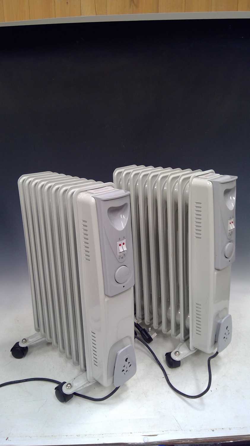 Lot 24 - Two DUNELM electric oil Filled Radiator's,