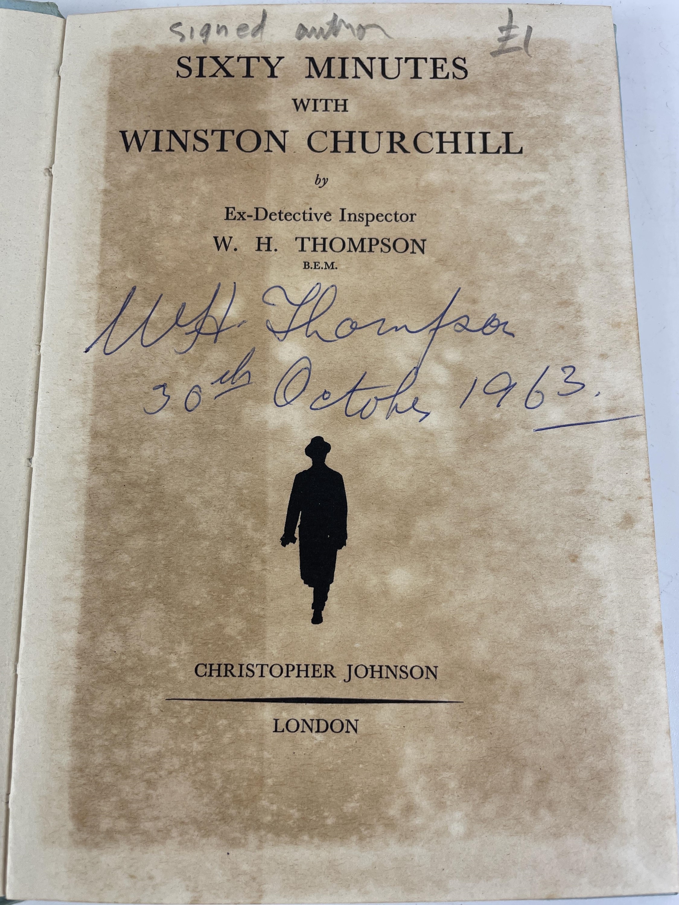 Lot 361 - W. H. THOMPSON. 'Sixty Minutes with Winston