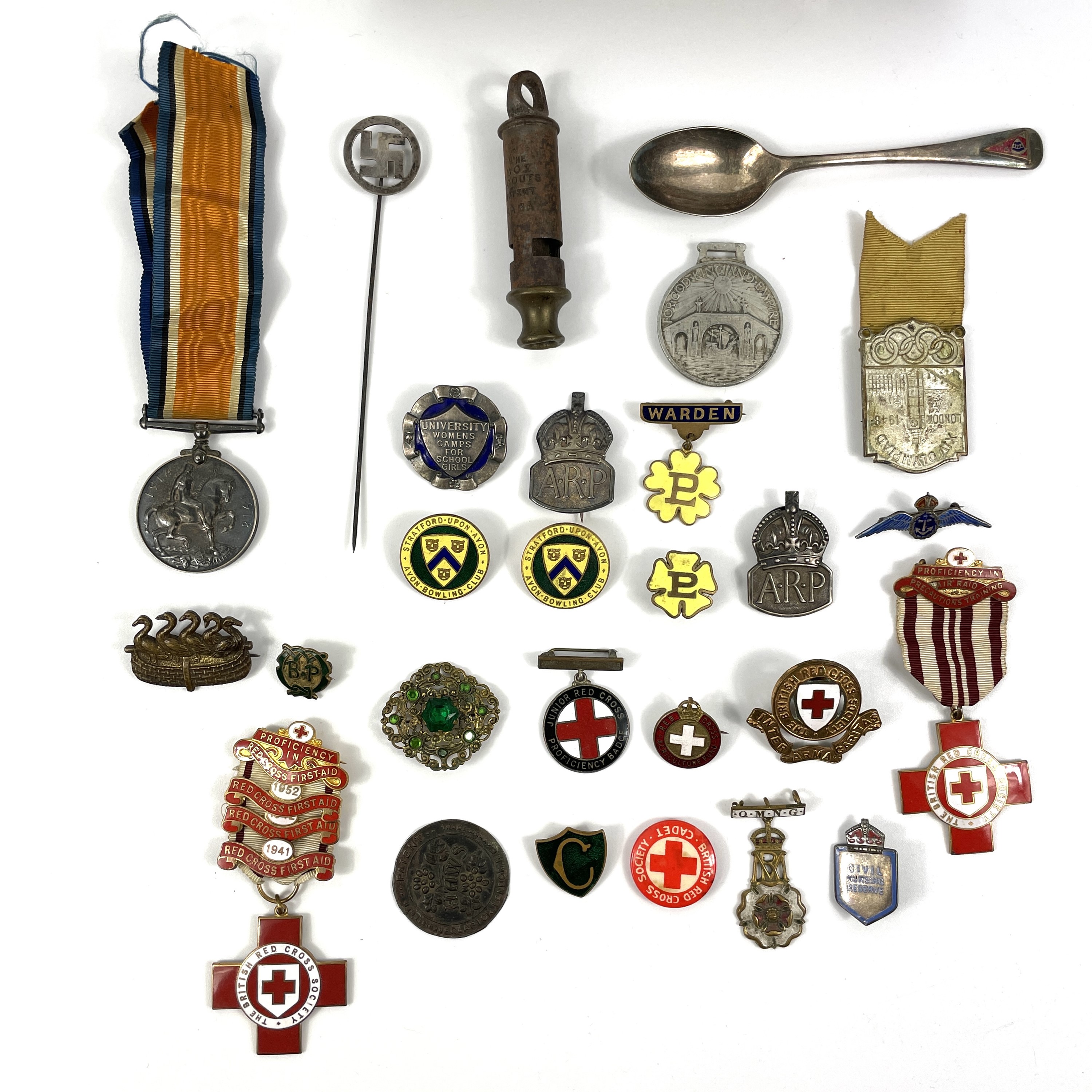 Lot 316 - Medal & Badges