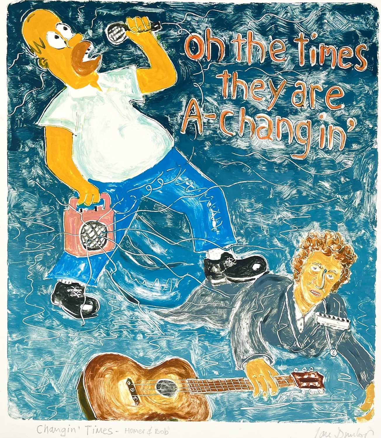Lot 225 - IAN DUNLOP (1945). 'A-Changin' Times (Homer