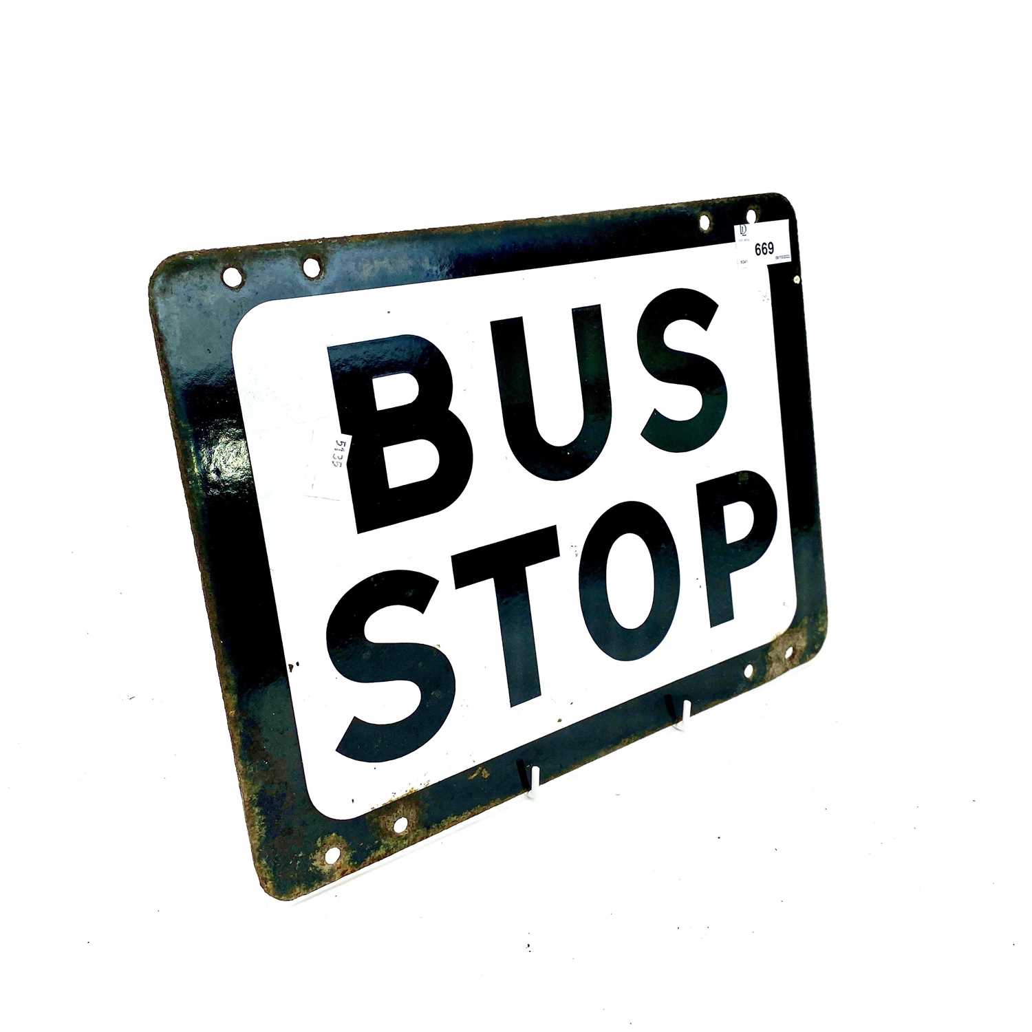 Lot 669 - Transport - Bus Interest - Enamel Bus Stop