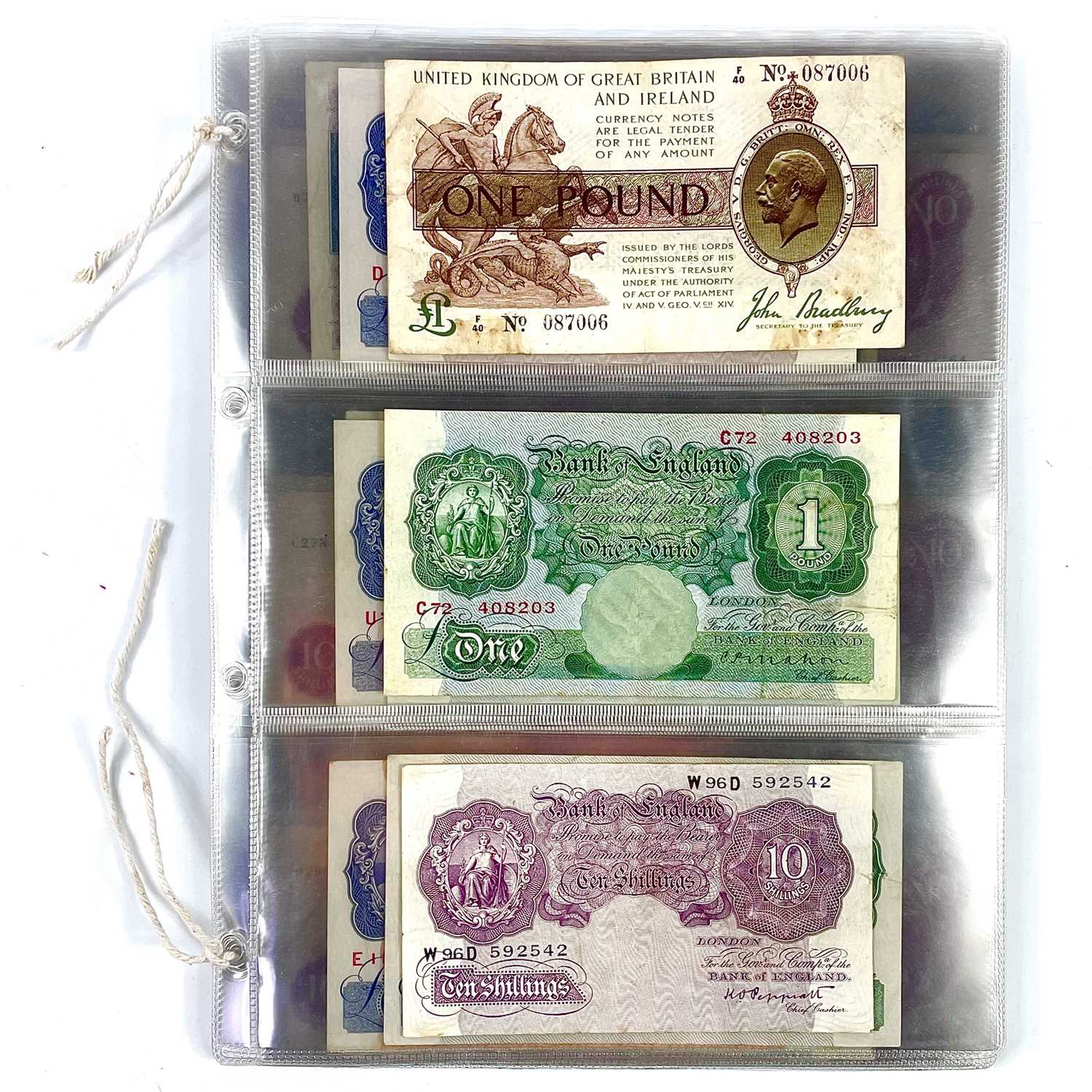 Lot 286 - GB Banknotes 1920's - 1970