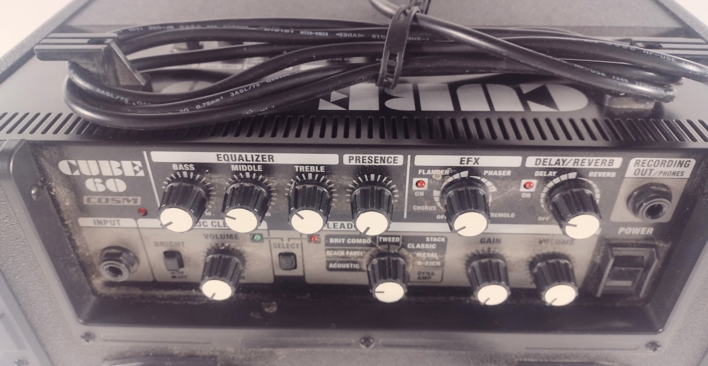 Lot 348 - A Roland Cube 60 guitar amplifier.