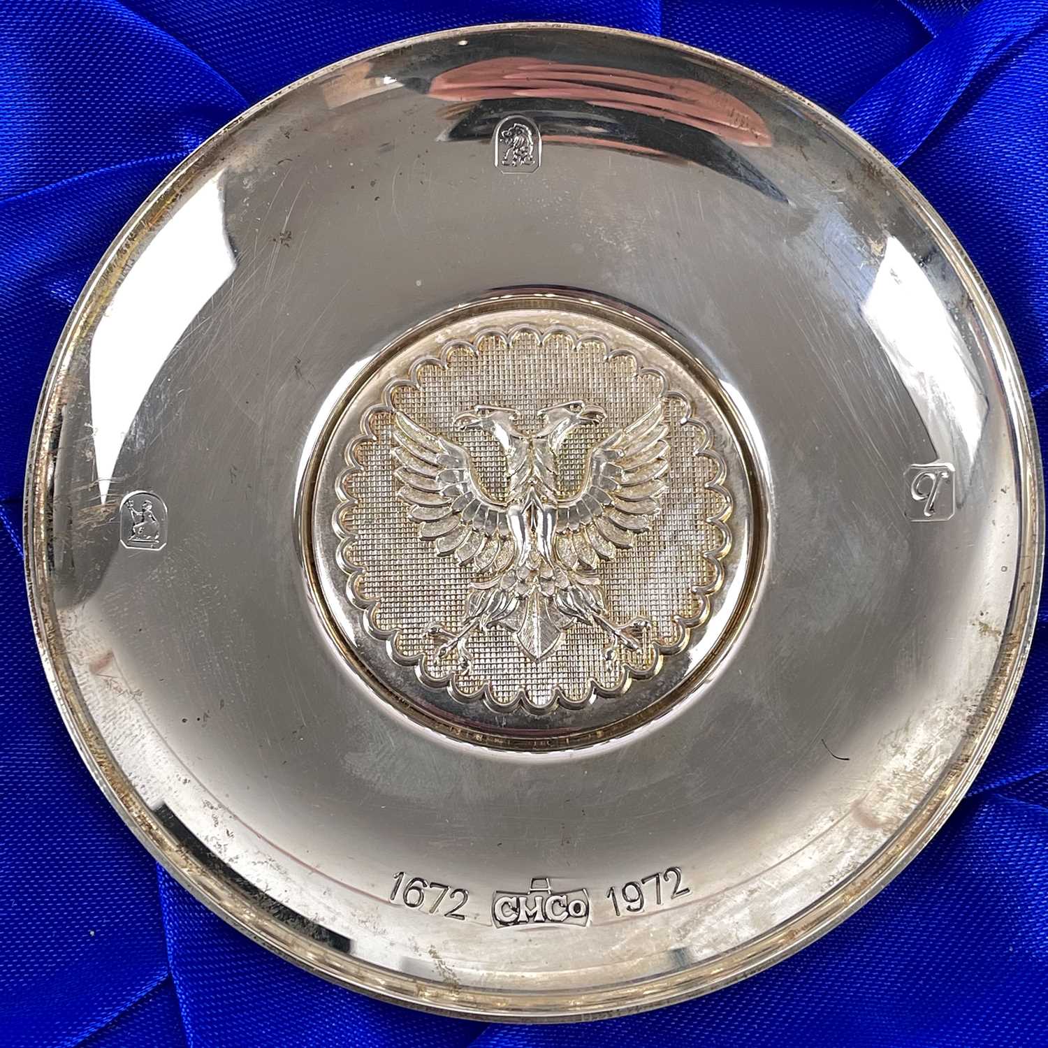 Lot 203 - A modern Britannia standard silver pin dish,