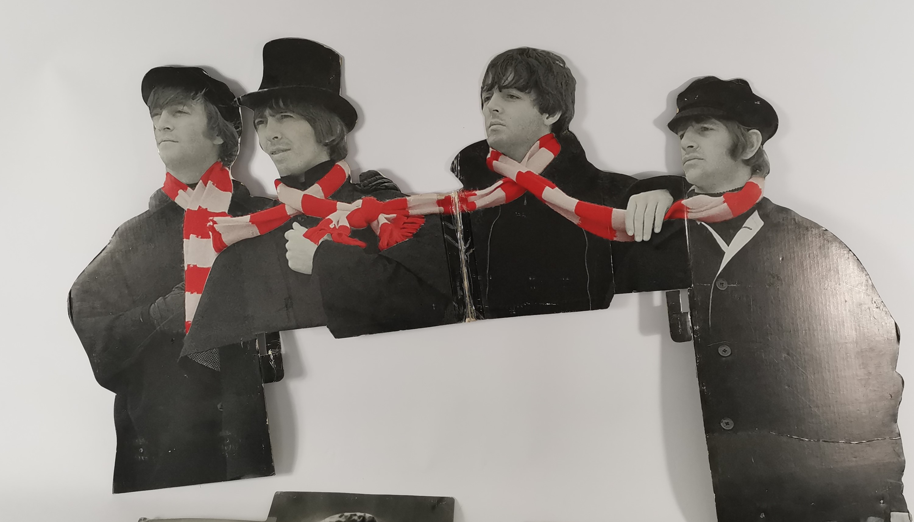 Lot 200 - Two Beatles promotional cardboard