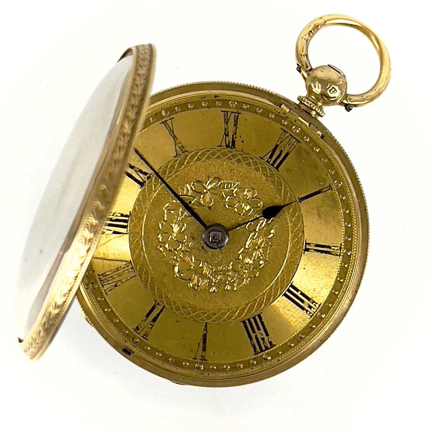 Lot 466 - A Victorian 18ct gold fob pocket watch by