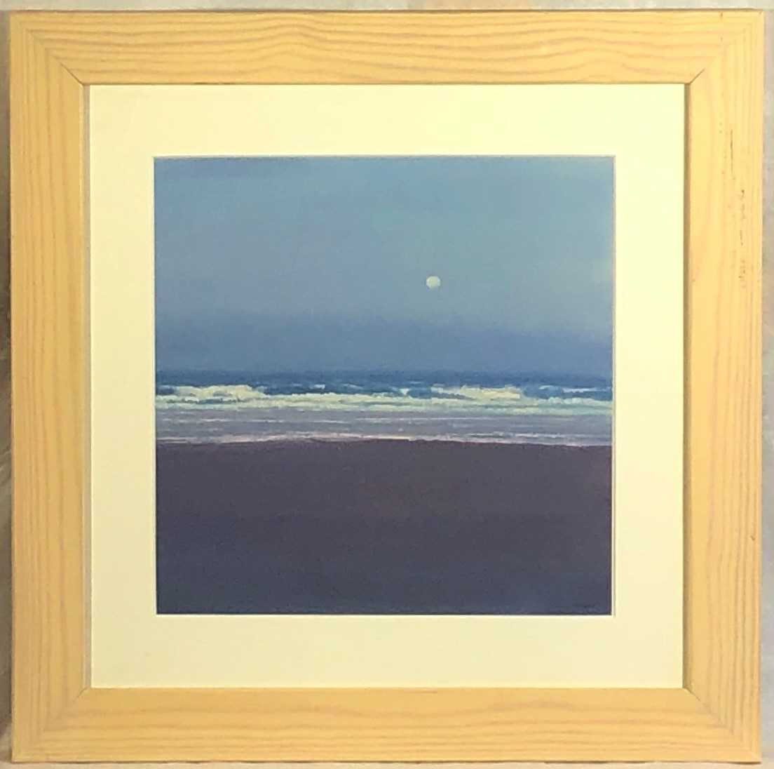 Lot 431 - John MILLER (1931-2002) Seascape with Moon