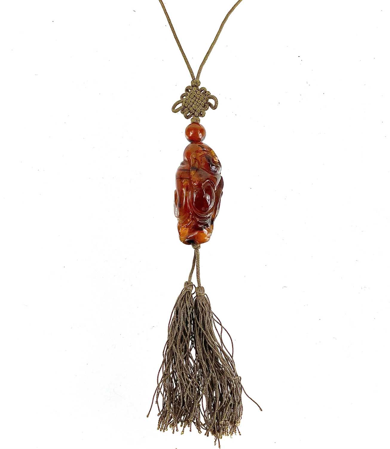 Lot 90 - A 19th century or earlier Chinese amber