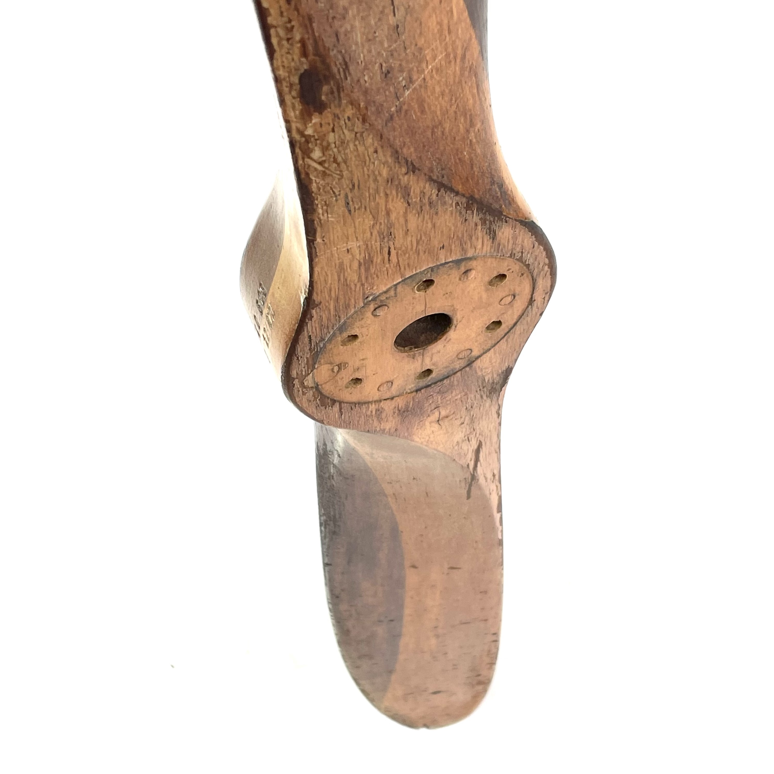 Lot 18 - A 20th century laminated wood propeller.