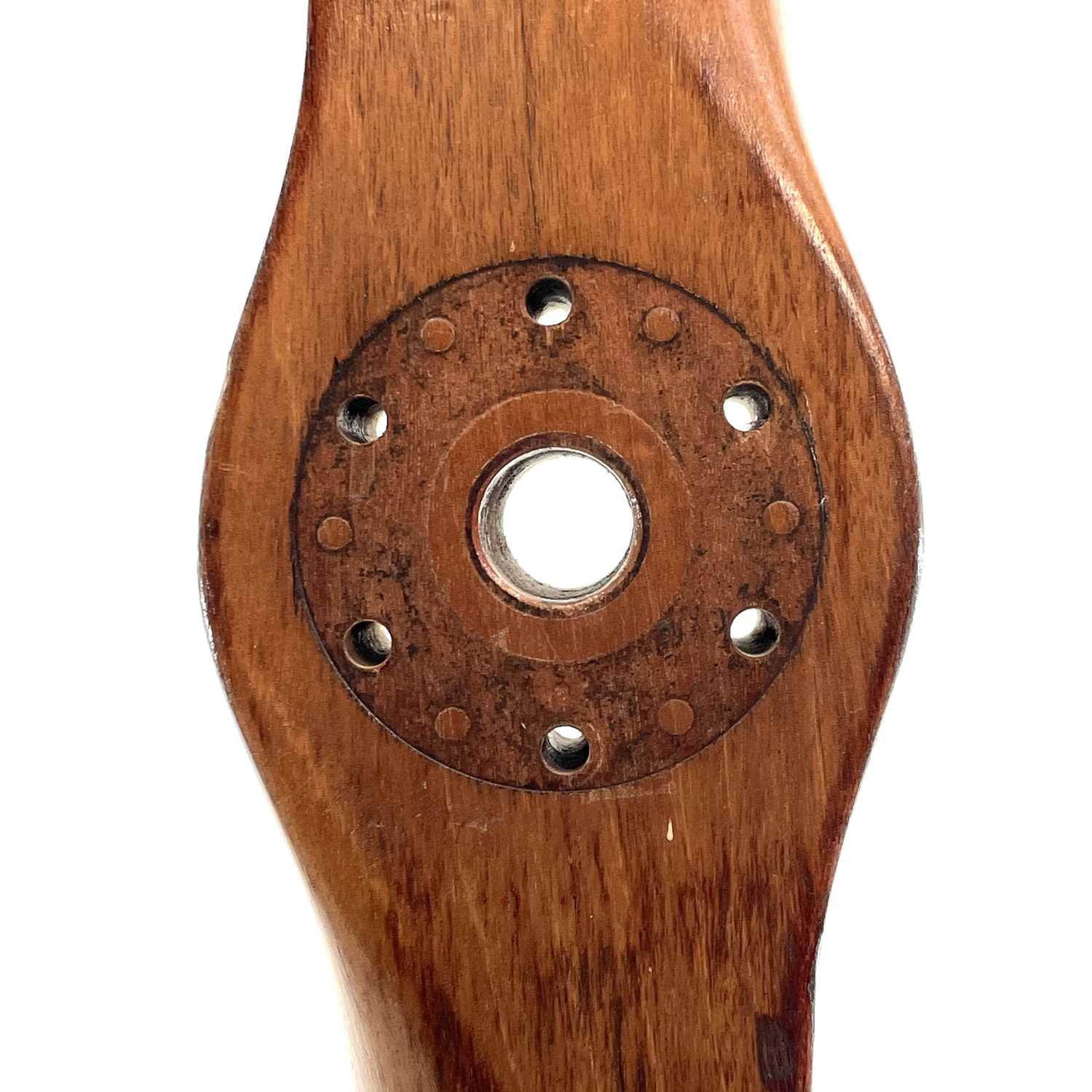 Lot 18 - A 20th century laminated wood propeller.