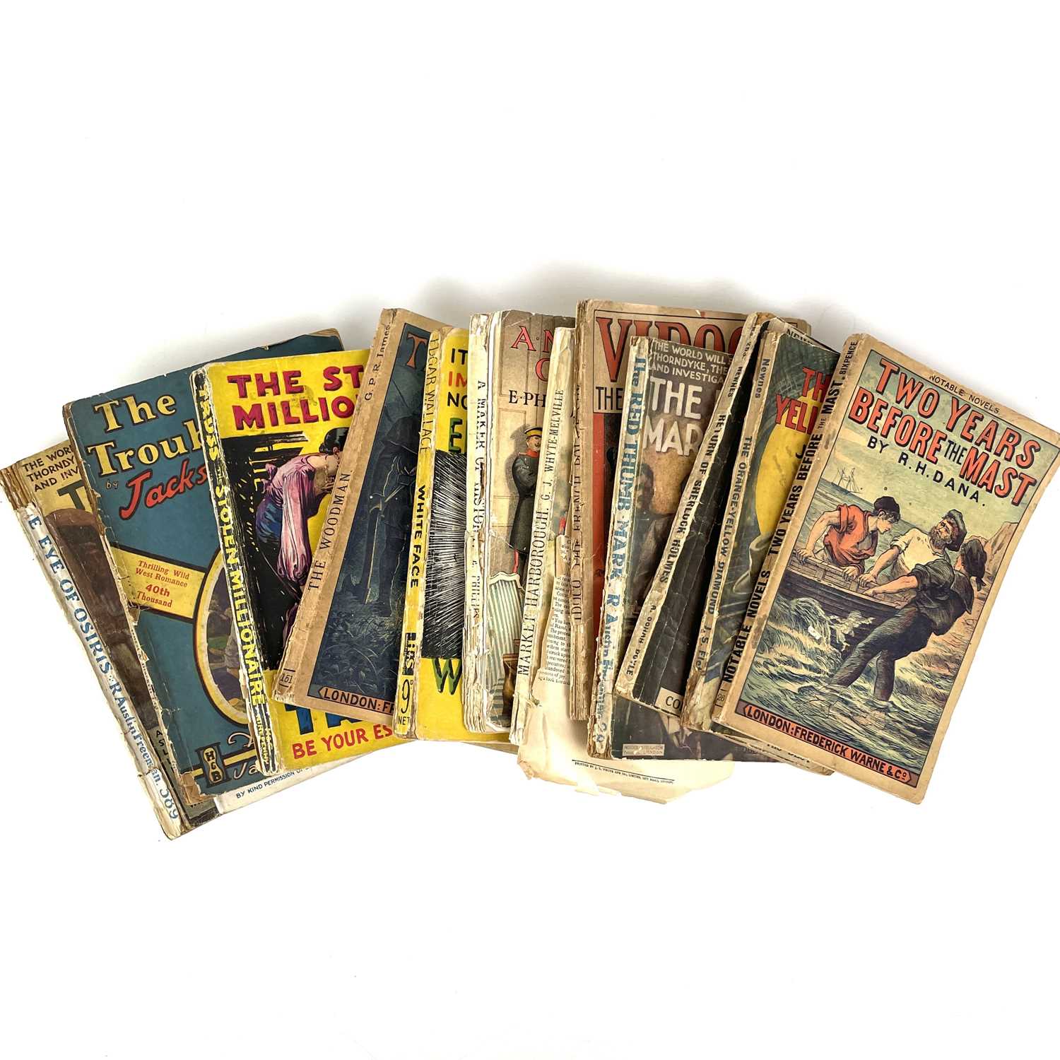 Lot 280 - Thirteen popular detective paper editions.