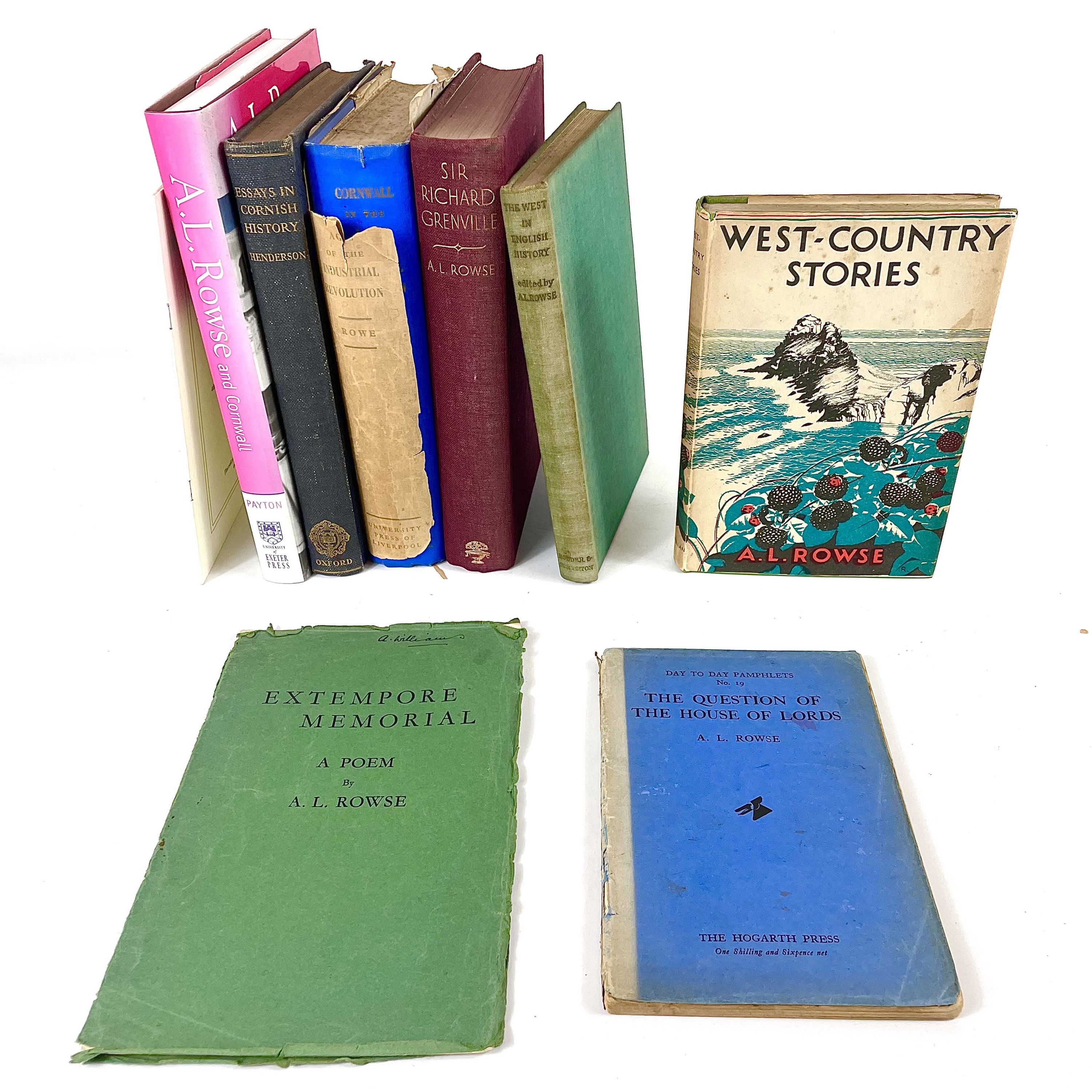 Lot 88 - A. L. Rowse. Six books and three pamphlets