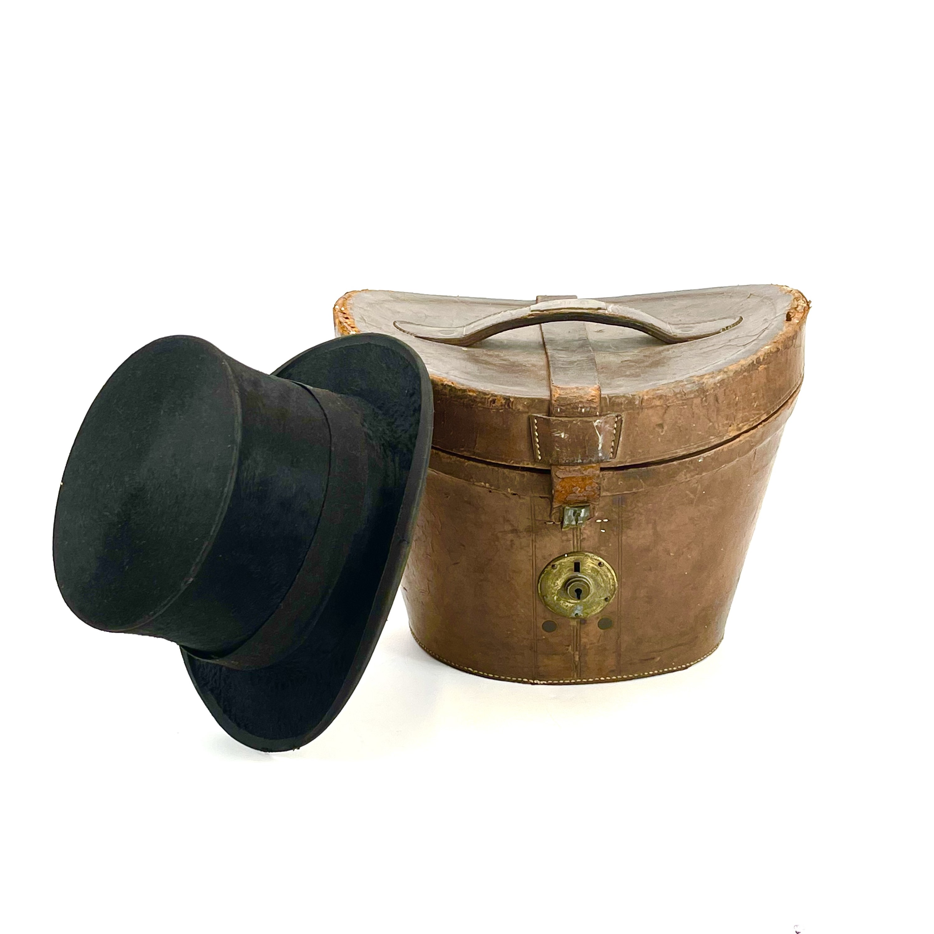Lot 168 - A Victorian top hat, labelled for 'H.Smith,