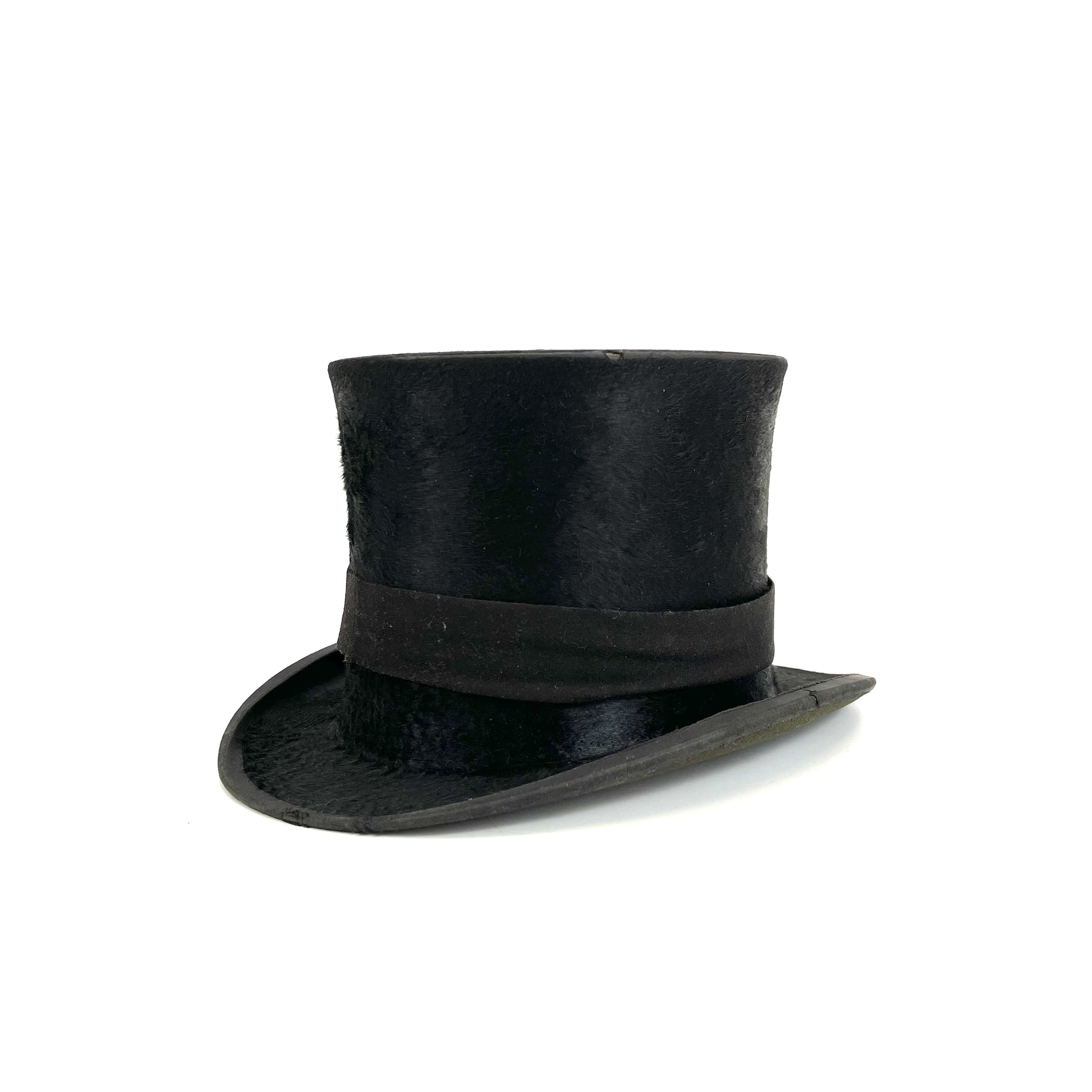 Lot 168 - A Victorian top hat, labelled for 'H.Smith,