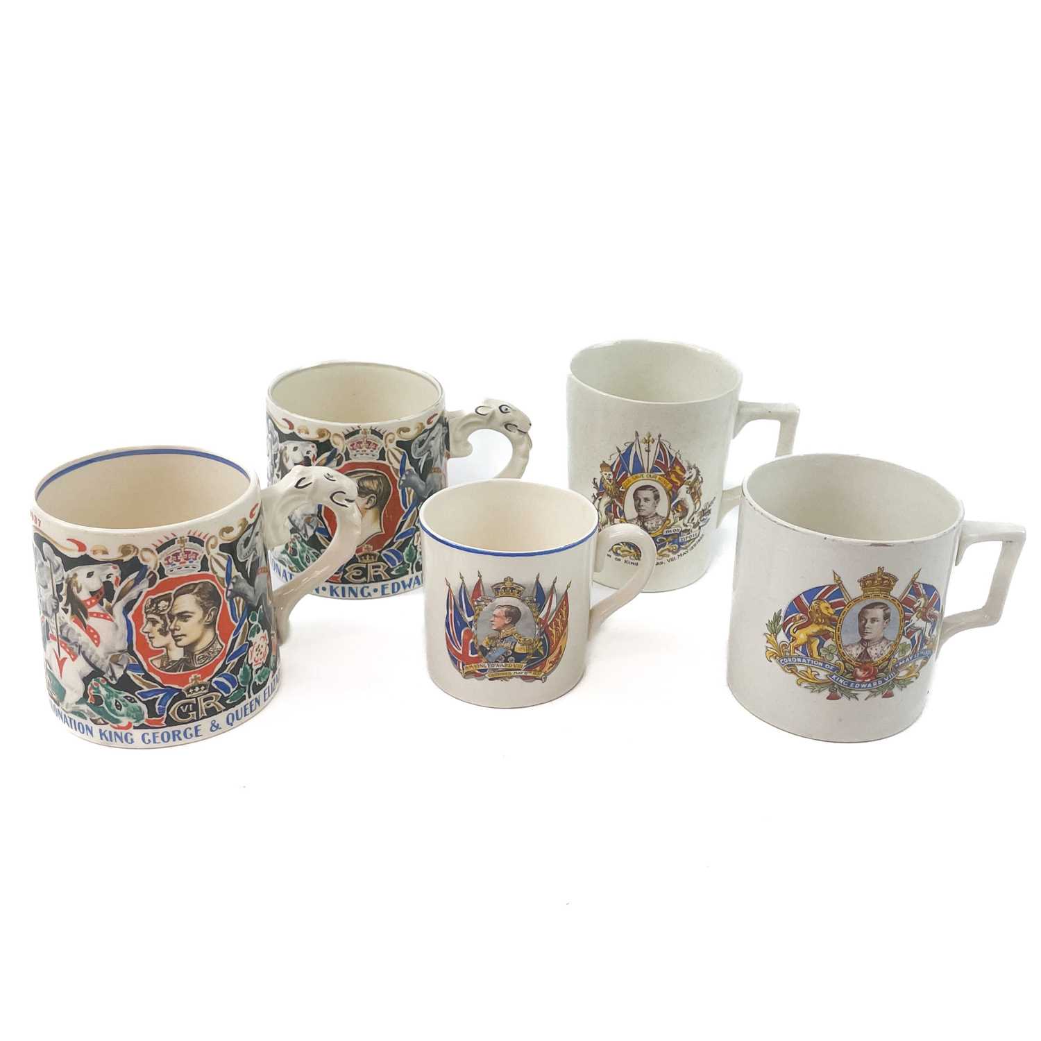 Lot 911 - A King George V coronation mug designed and