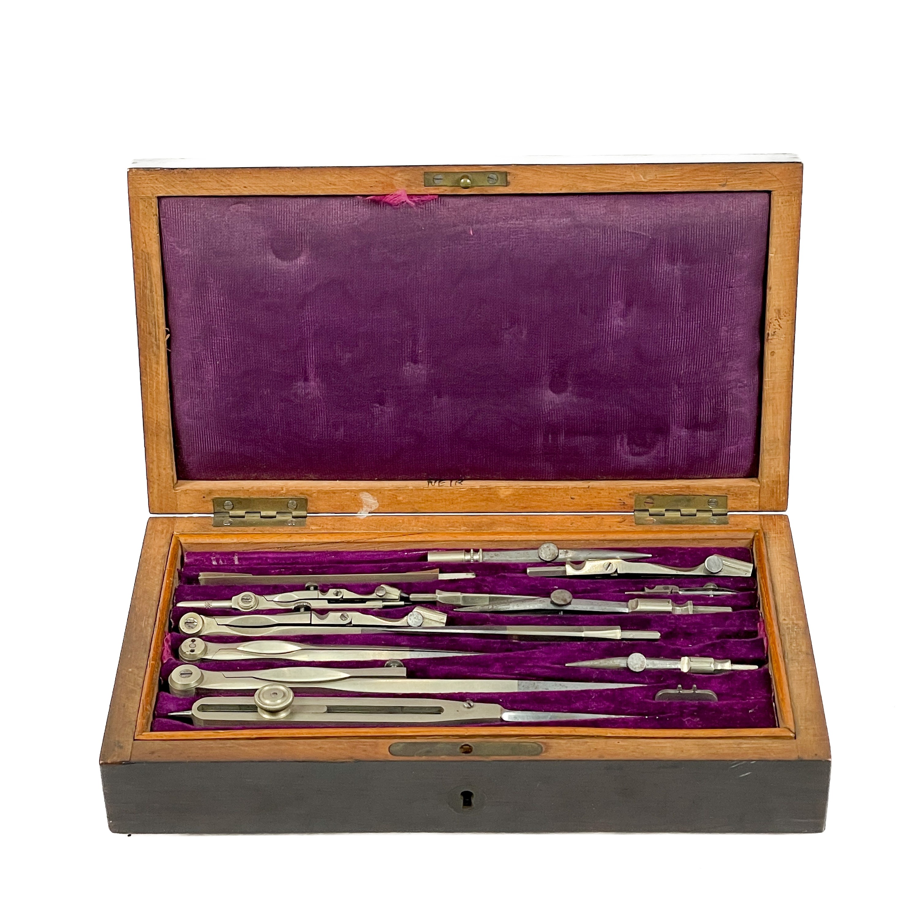 Lot 279 - A Victorian set of steel draftsman's