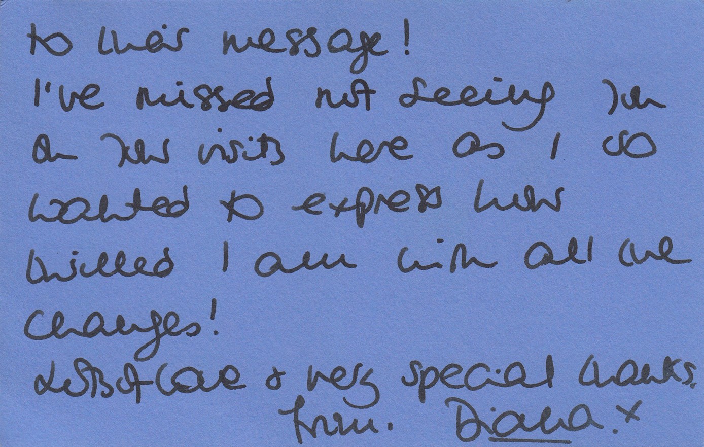 Lot 432 - Diana, The Princess of Wales, signed