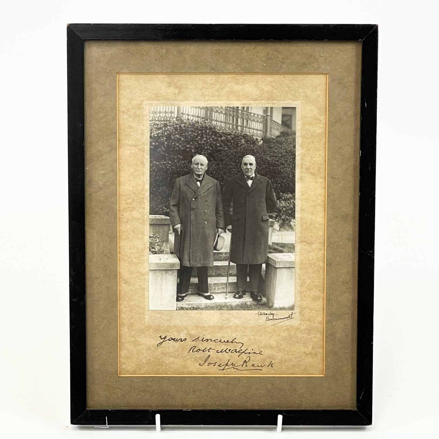 Lot 291 - A signed photo of Robert McAlpine and Joesph