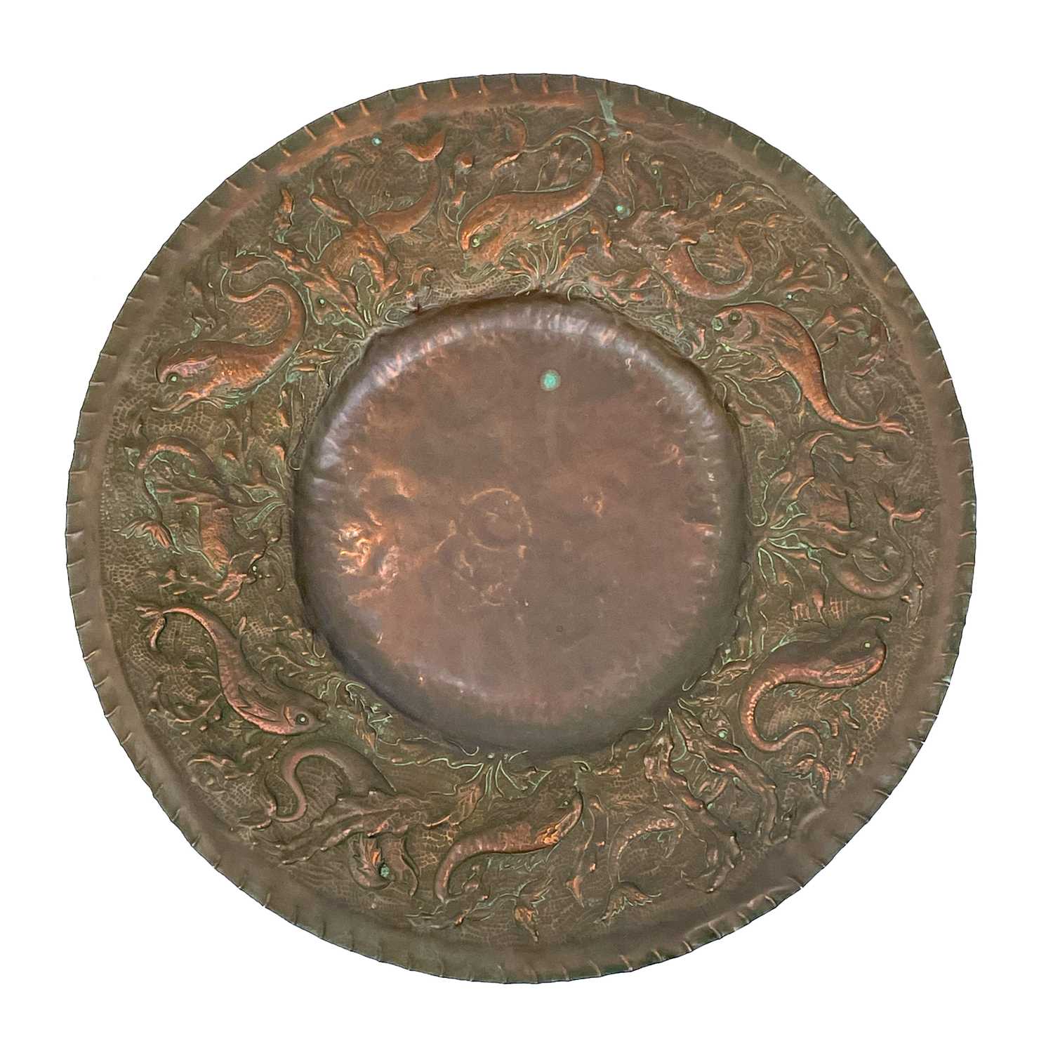 Lot 236 - An Arts and Crafts copper charger.