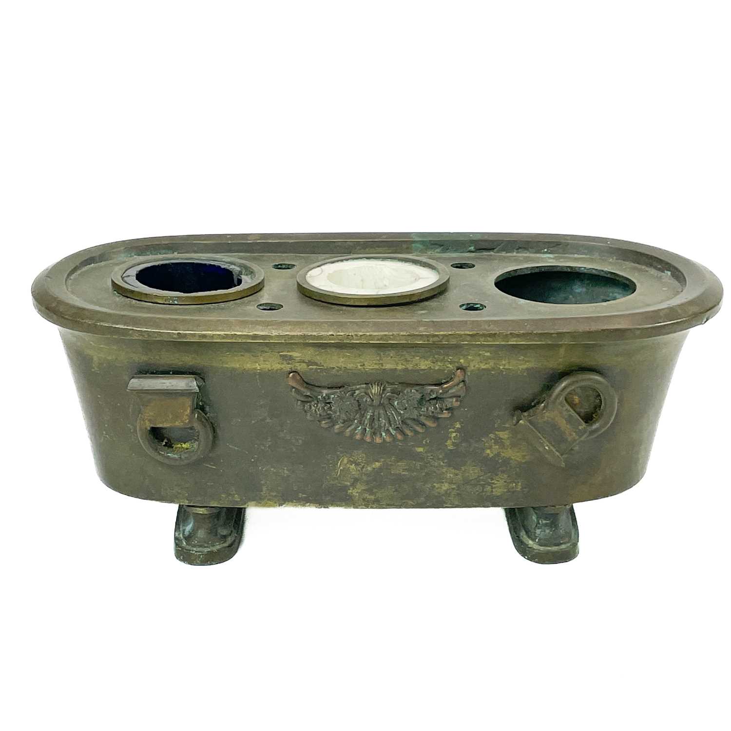 Lot 205 - A gilt bronze Regency grand tour inkstand of