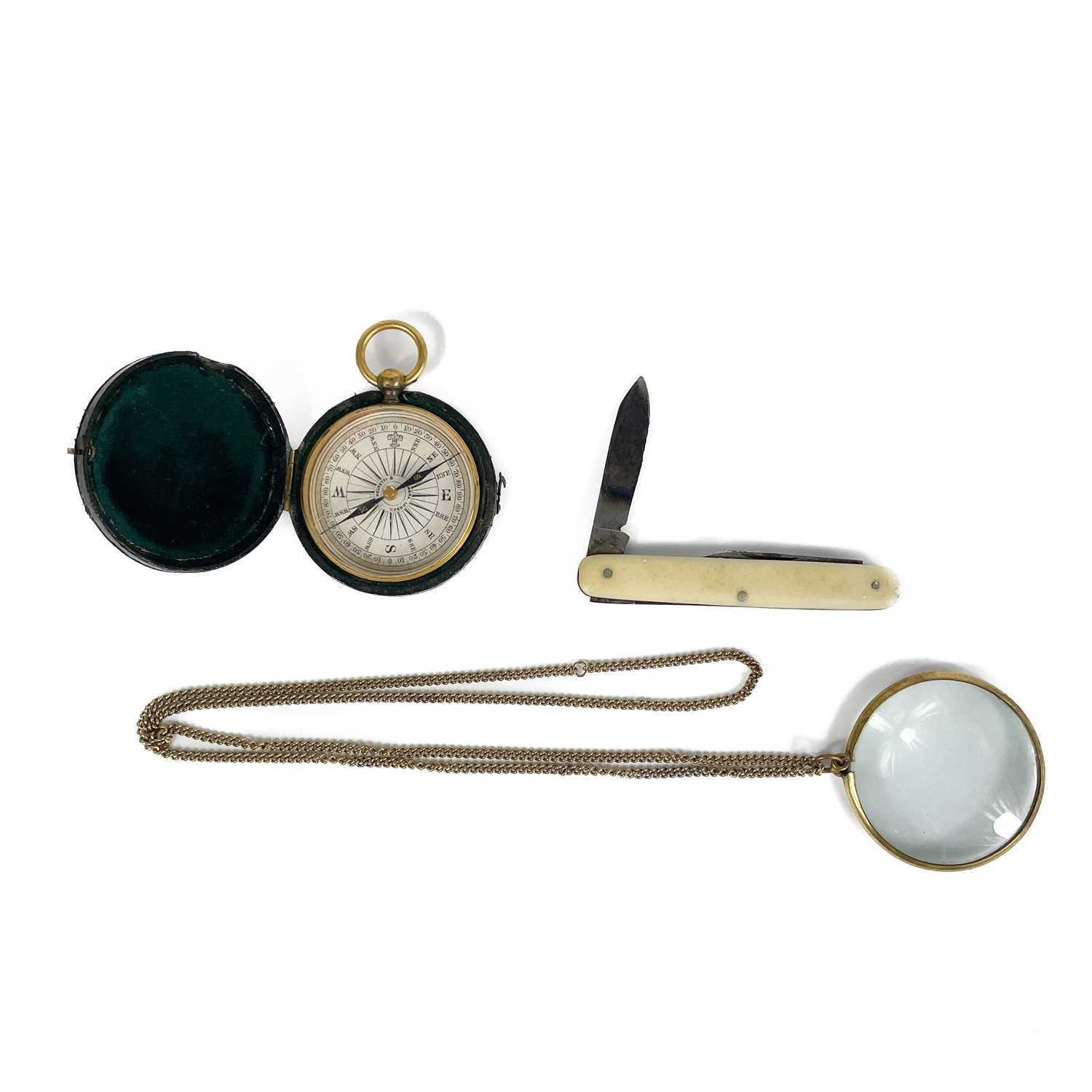 Lot 421 - A 19th century brass lacquered pocket