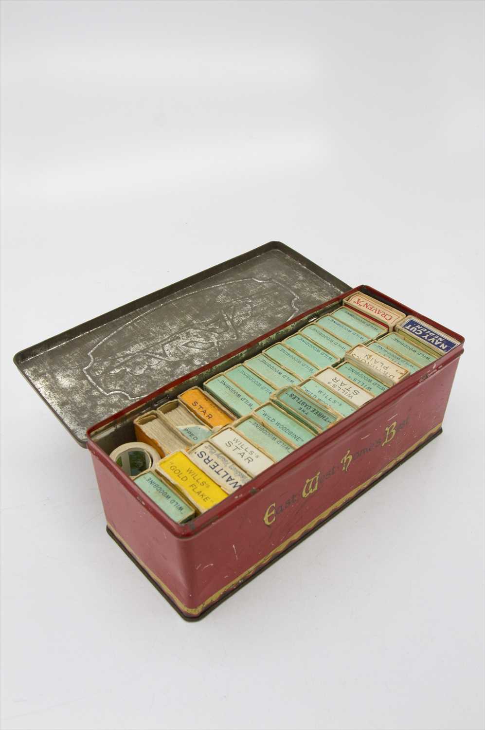 Lot 559 - Cigarette cards - a tin containing 26