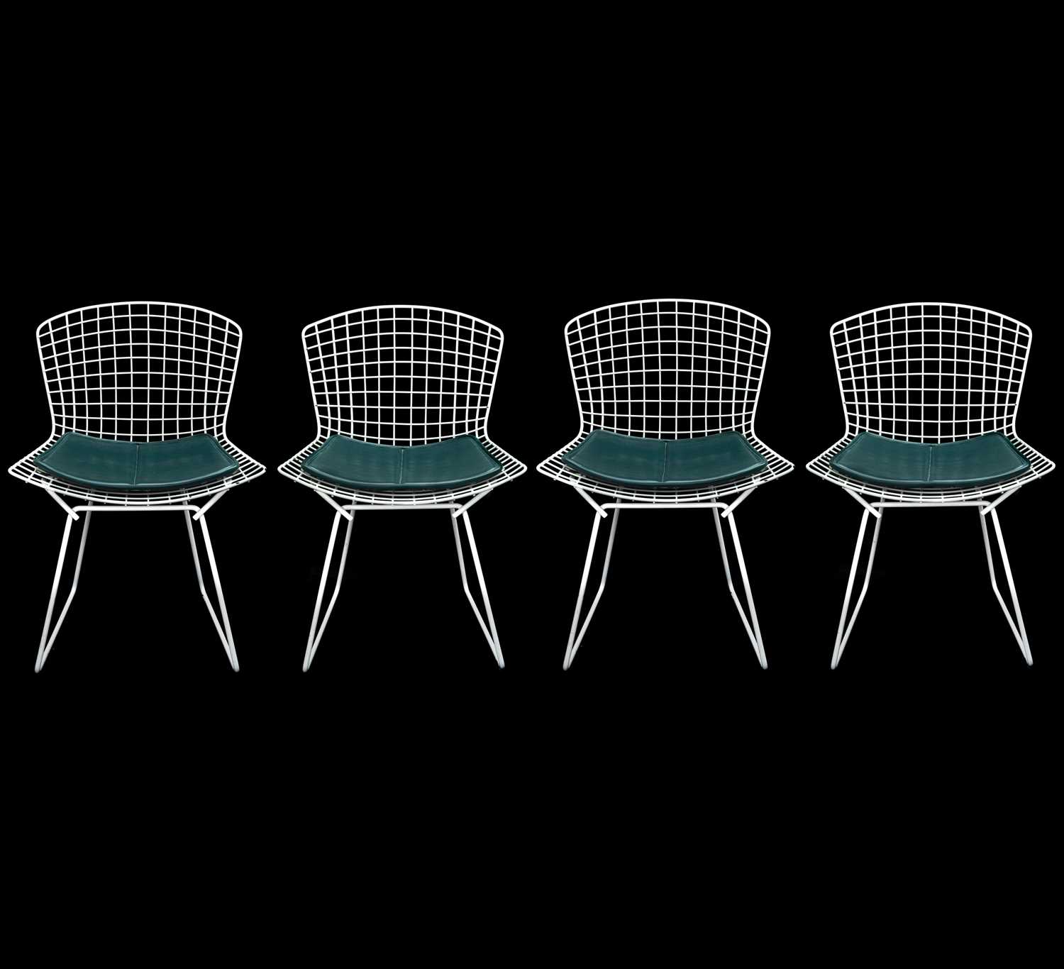 Lot 421 - Four Harry Bertoia chairs by Knoll.
