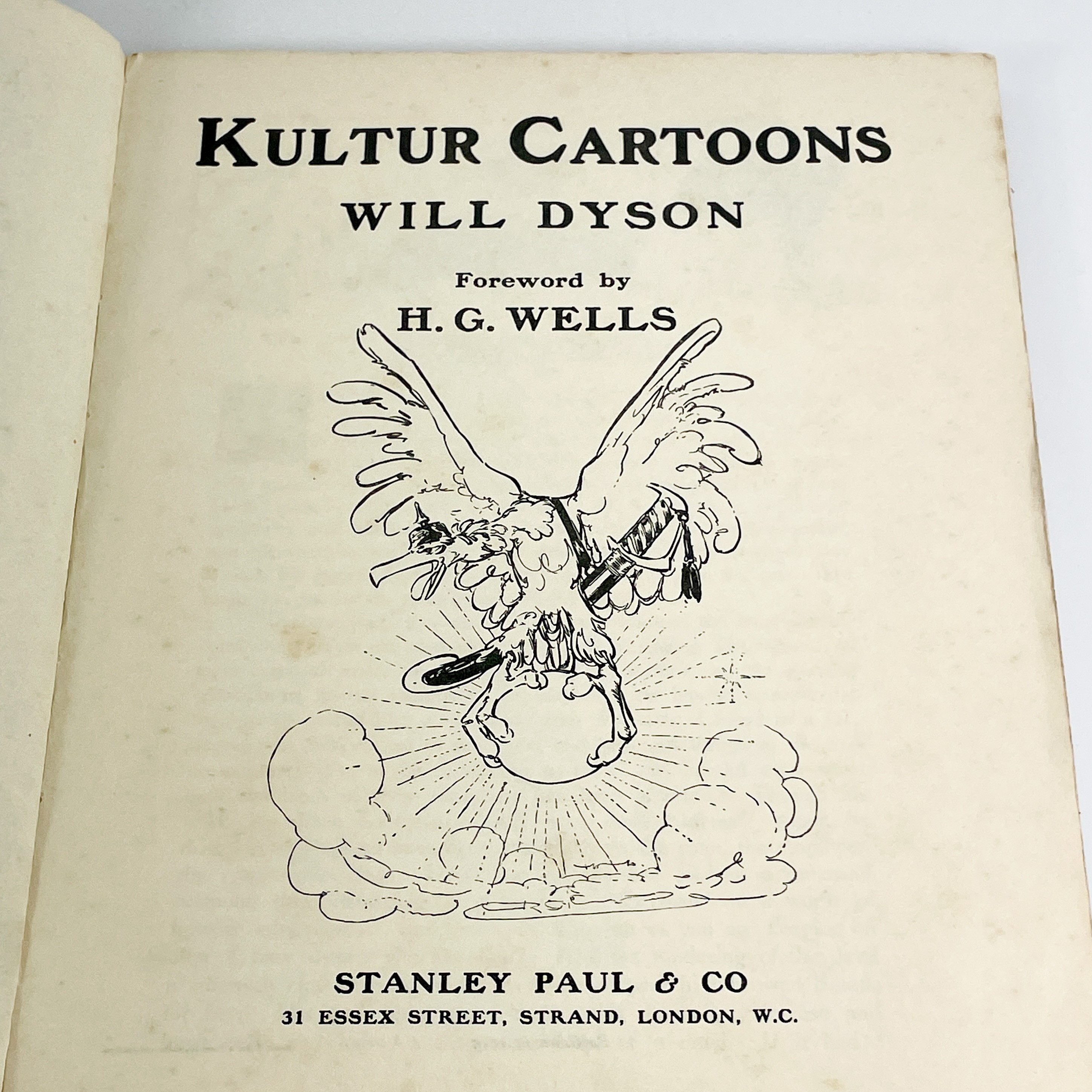 Lot 497 - Will Dyson Illustrations. 'Kultur Cartoons'.