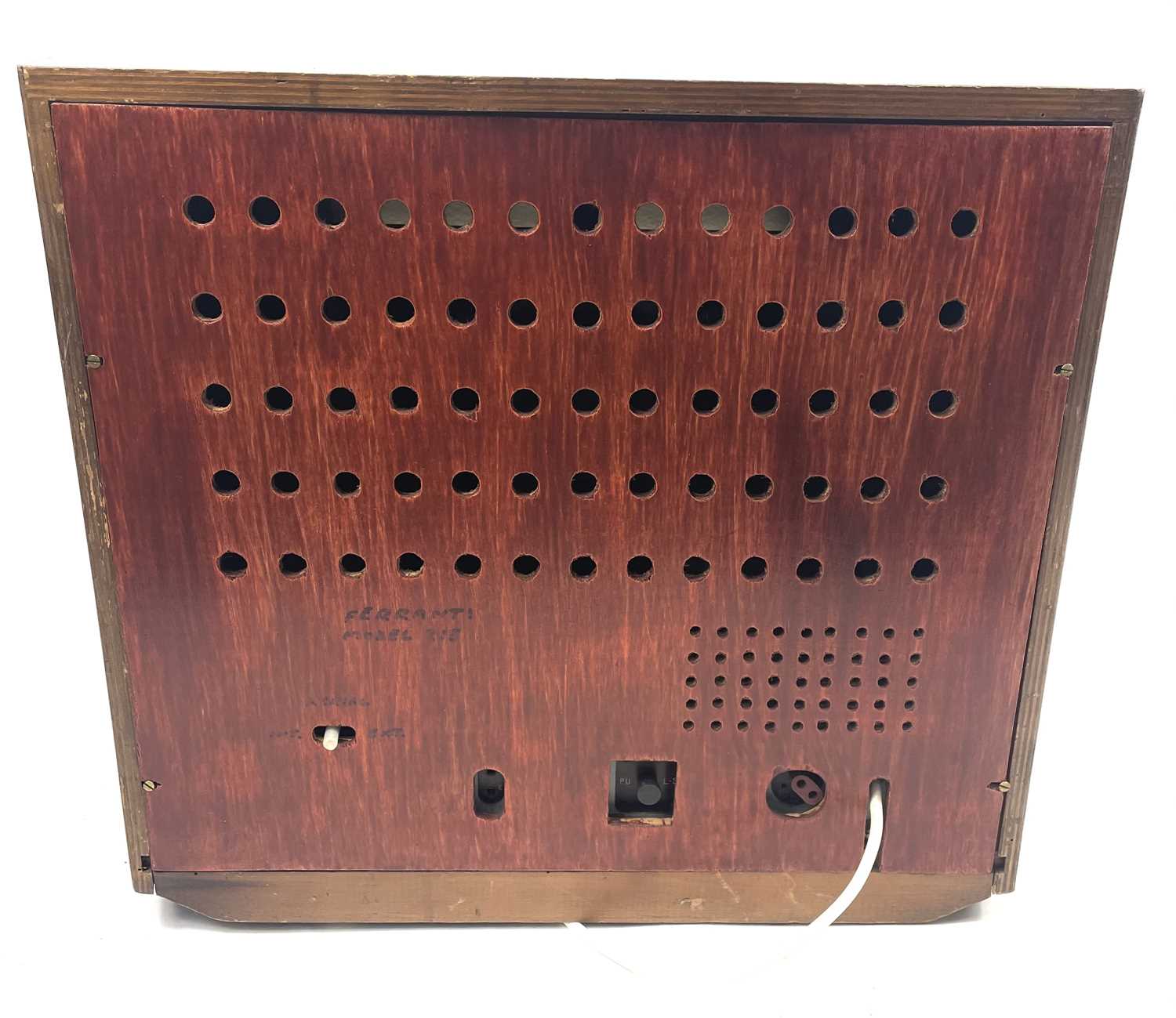 Lot 254 - A 1950s Ferranti 215 valve radio receiver.
