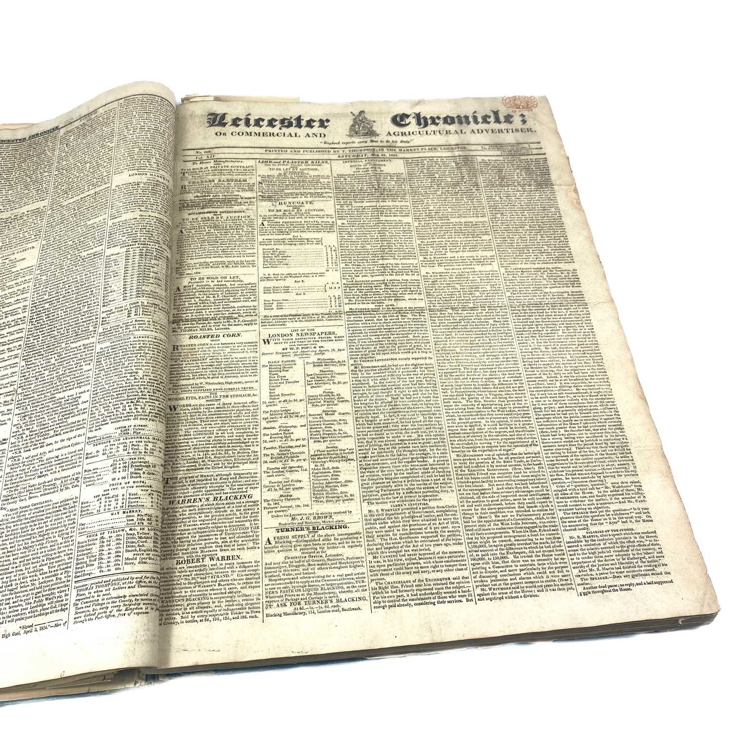 Lot 236 - Leicester and Nottingham Journals, dating