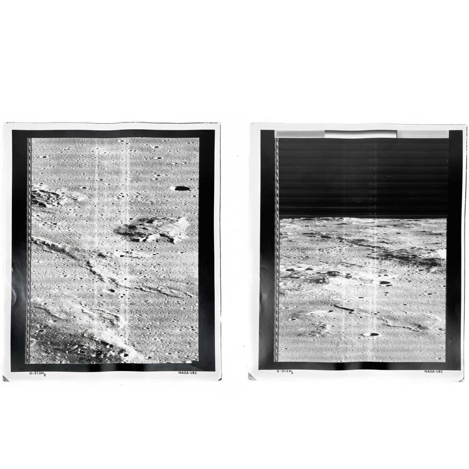 Lot 516 - Two gelatin silver prints from NASA Lunar