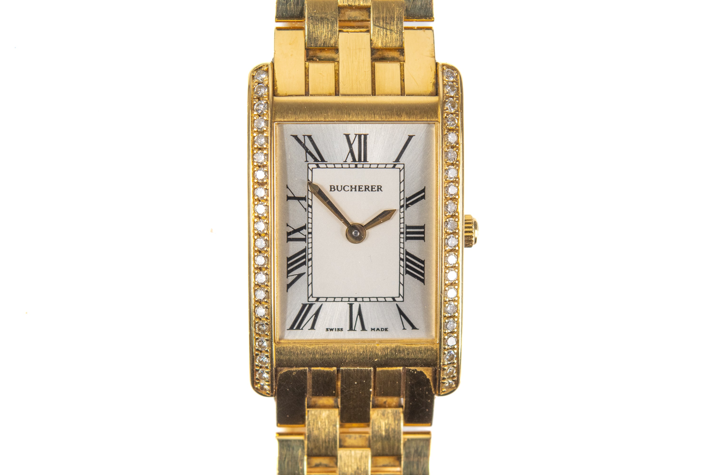 Lot 71 - A Bucherer 'Eximia' 18ct gold and diamond set