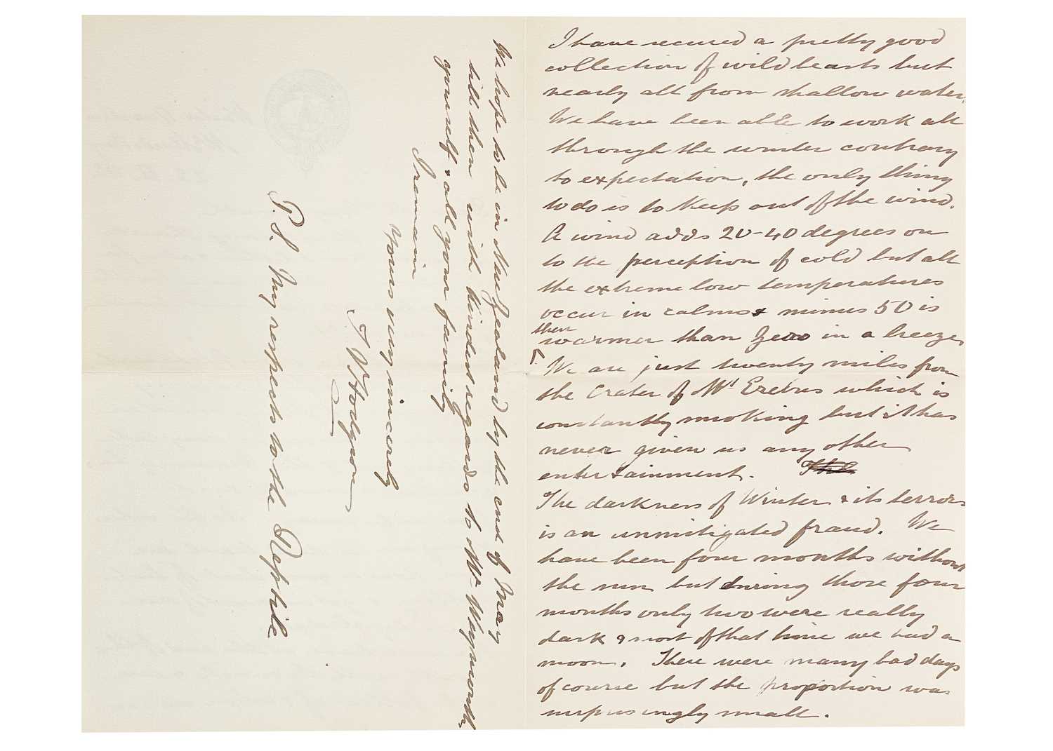 Lot 266 - The Antarctic Letters, written from the