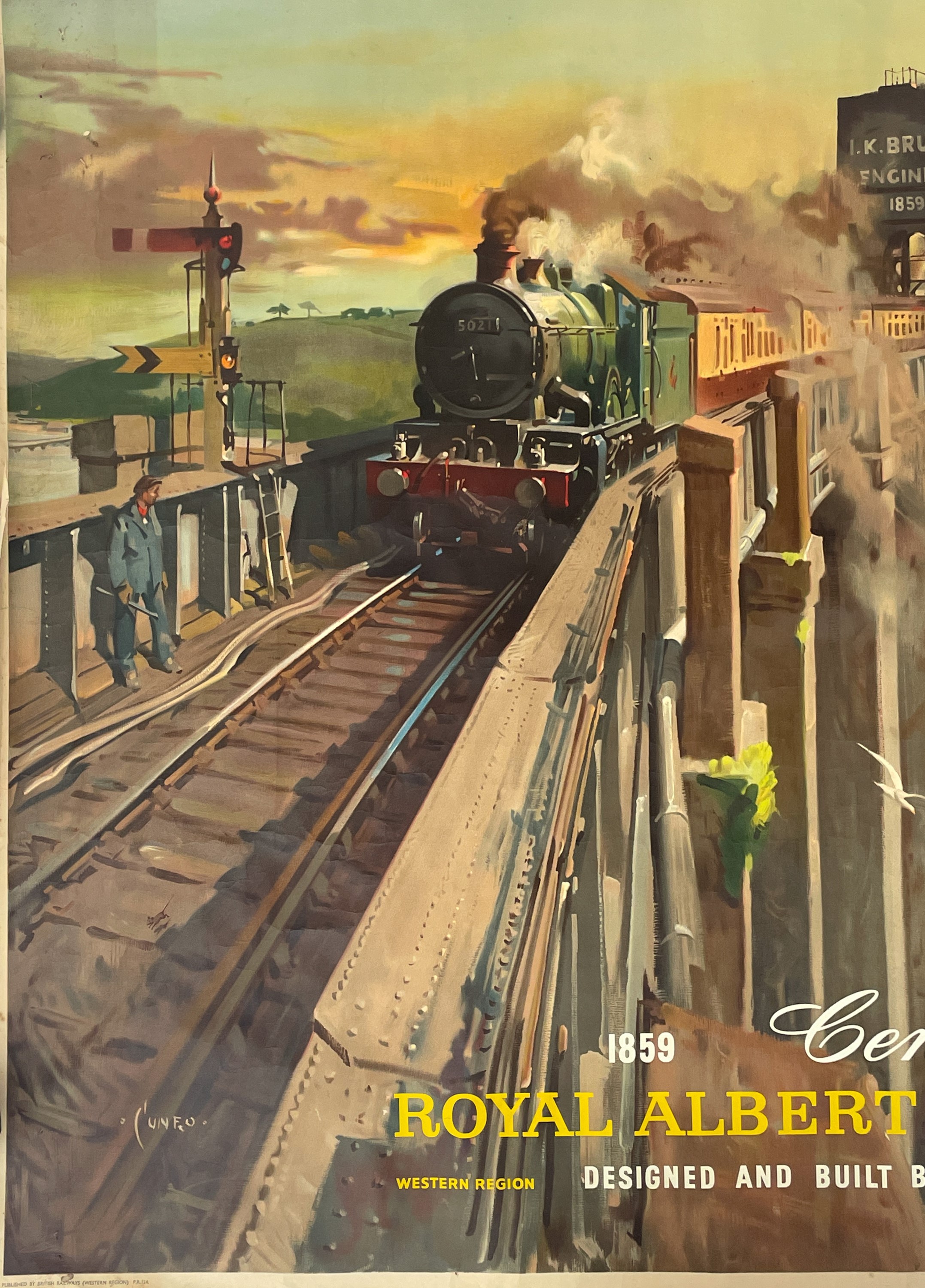 Lot 206 - After Terence Cuneo BR(W) railway poster.